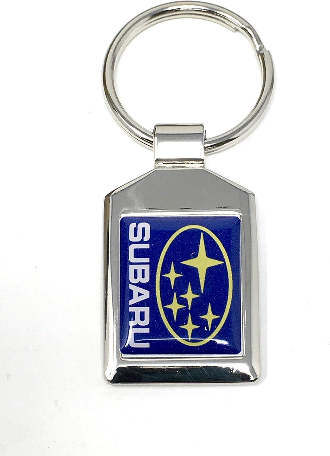 Amazon.com: Subaru Logo Silver KeyTag Keyring Key Chain WRX Sti Impreza ...