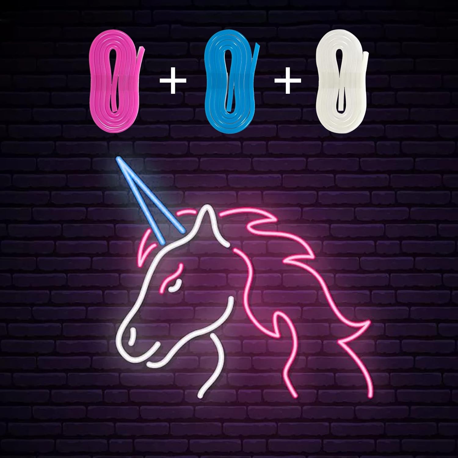 DIY Neno Sings, Led Neon Strip Lights Wall Light Led Home Wall Decor ...