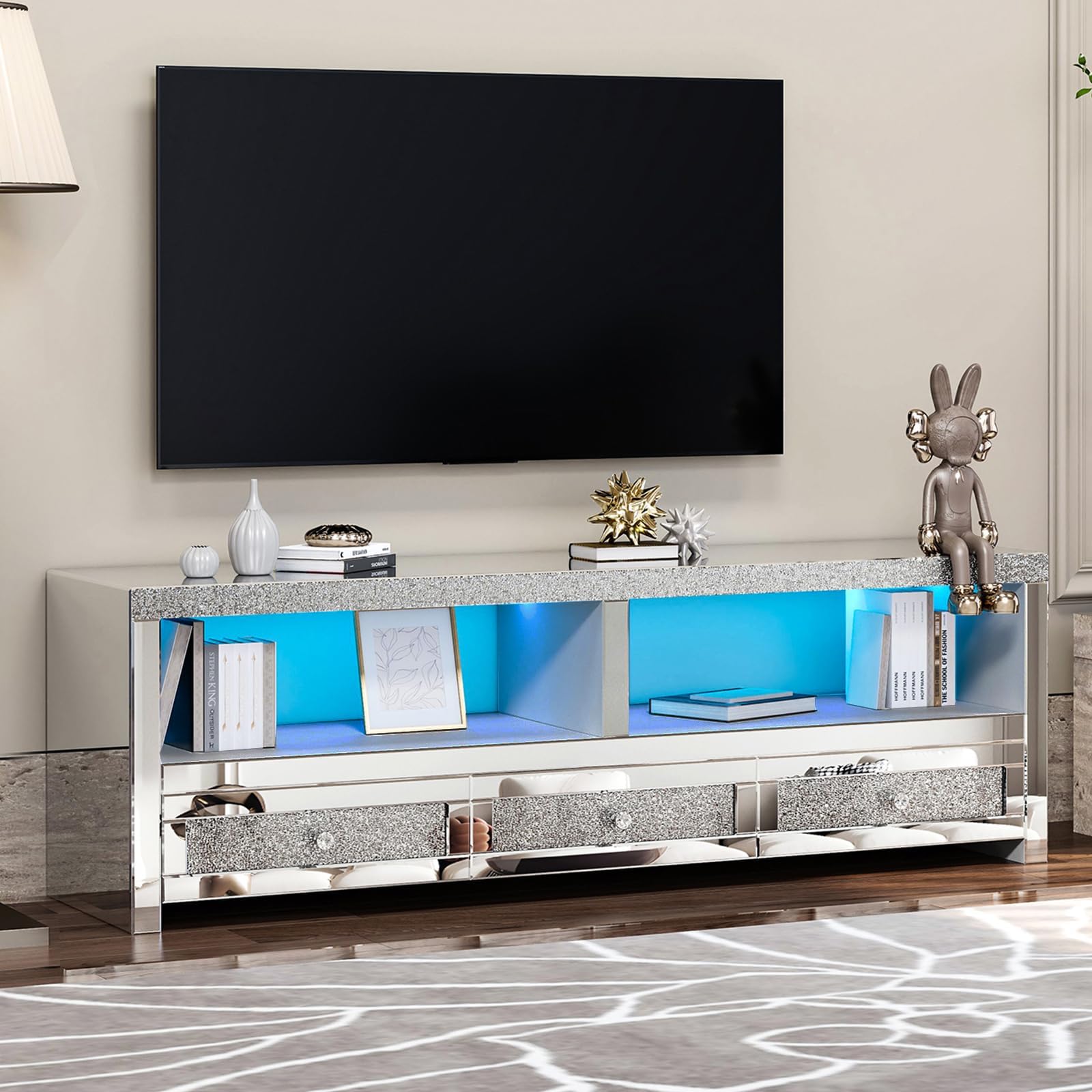 Mirror Tv Cabinet Mirrored Tv Cabinet Design Ideas
