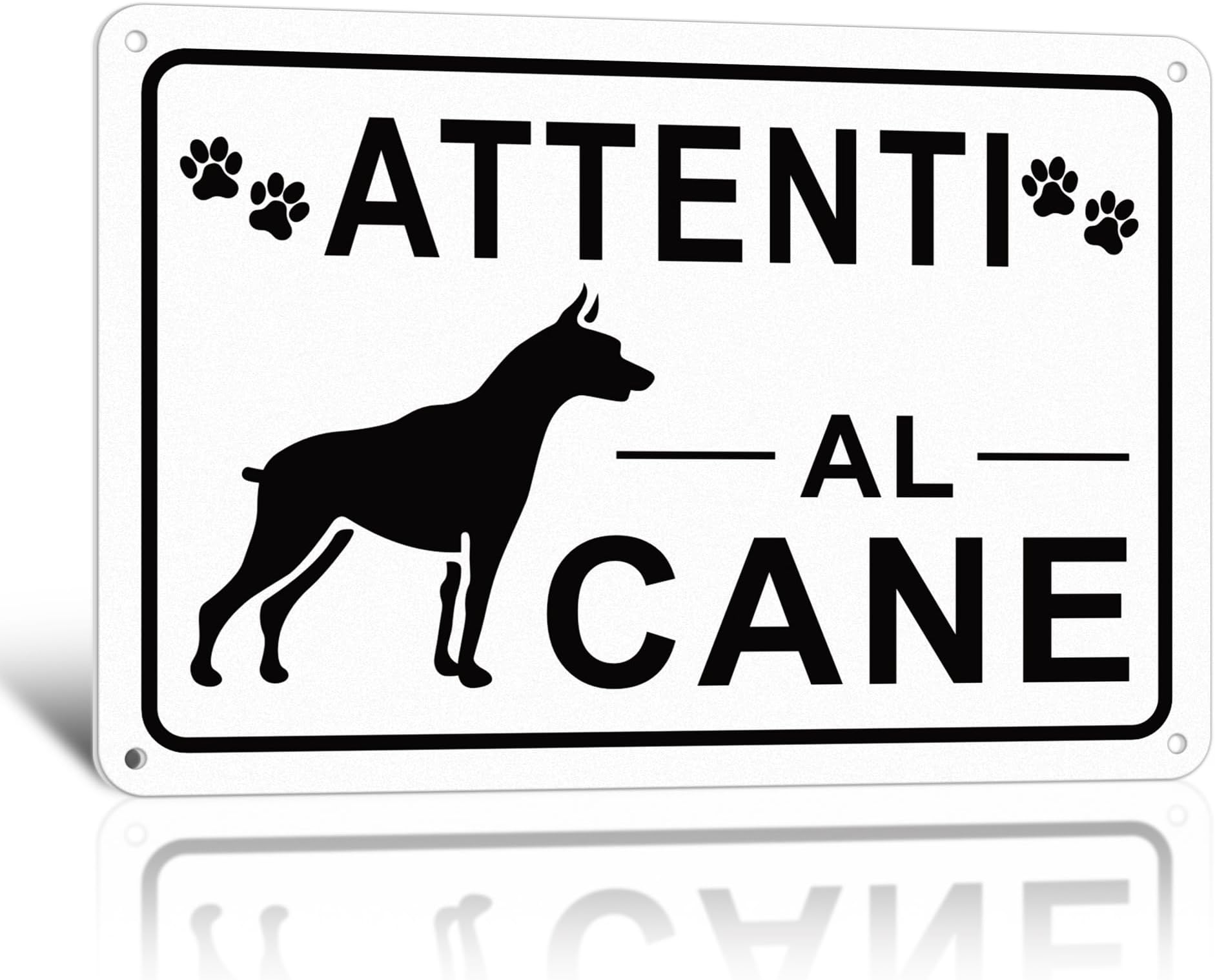 TAKULA 22 * 15CM Attenti al Cane Cartello,Attenti ai Cani Cartello con ...