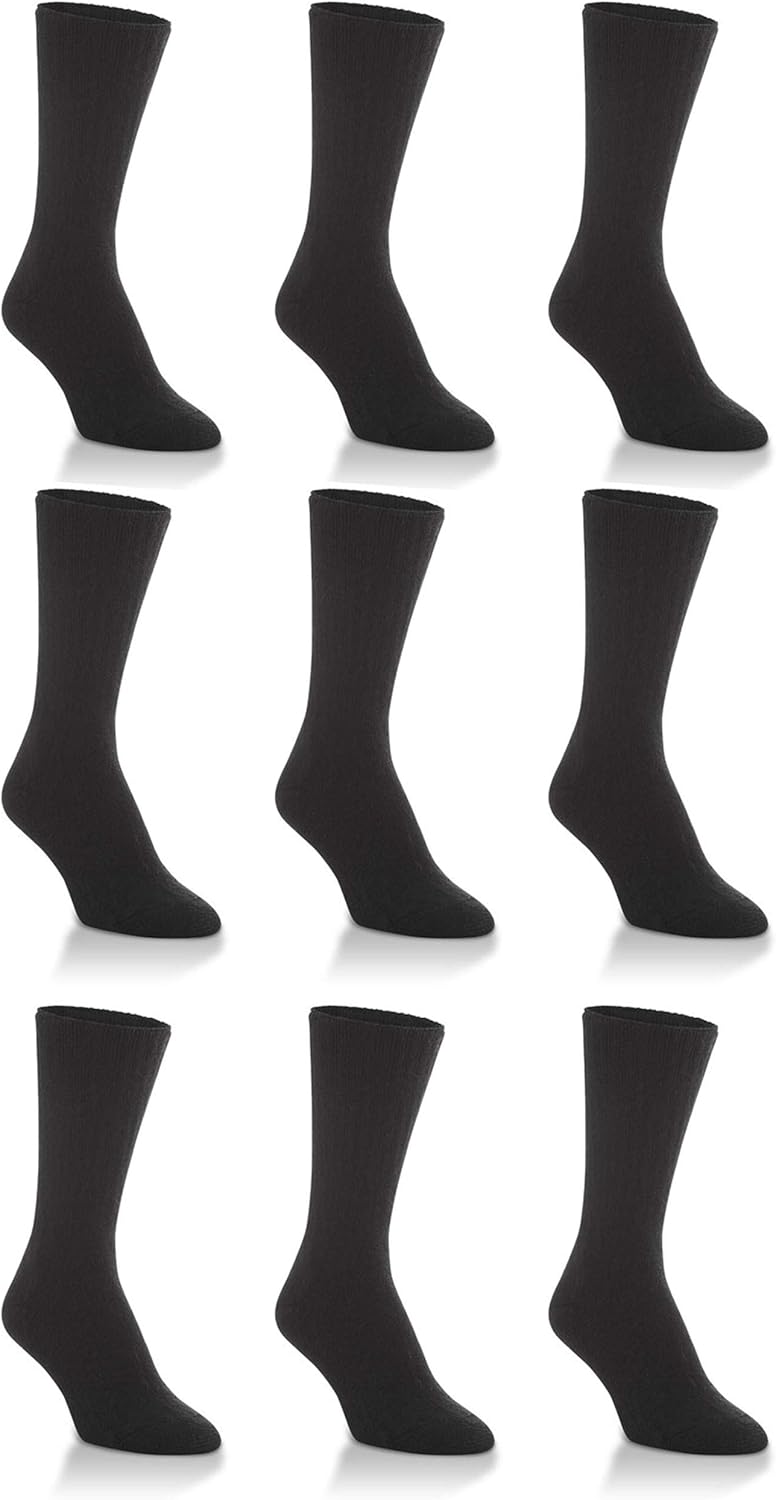 Amazon.com: World's Softest Socks Men/Woman Classic Collection Black ...