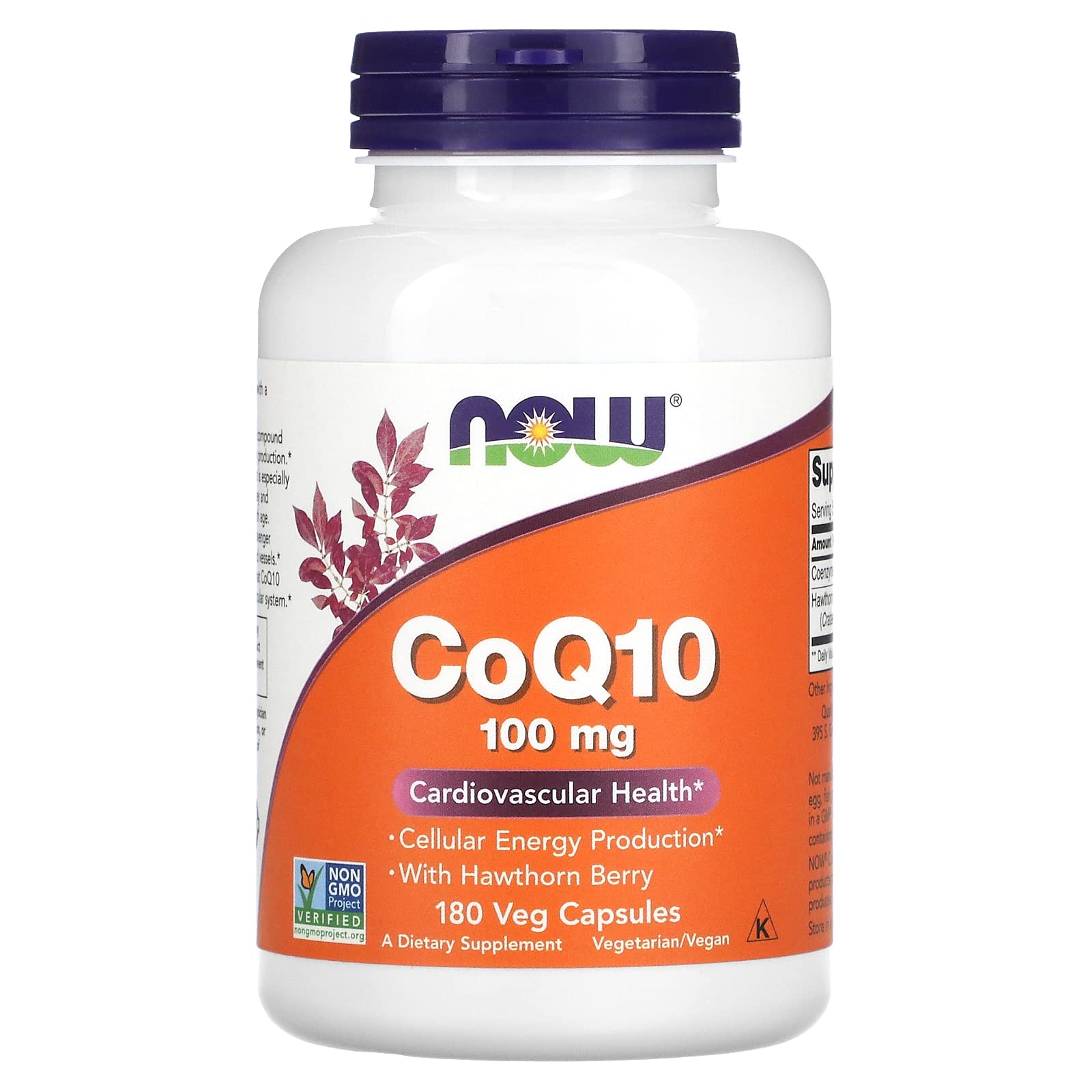 Amazon.com: NOW Coq10 100 mg,180 Veg Capsules : Health & Household