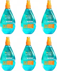 Garnier Ambre Solaire UV Water SPF 20 Spray - Multibuy 6 x 150ml ...