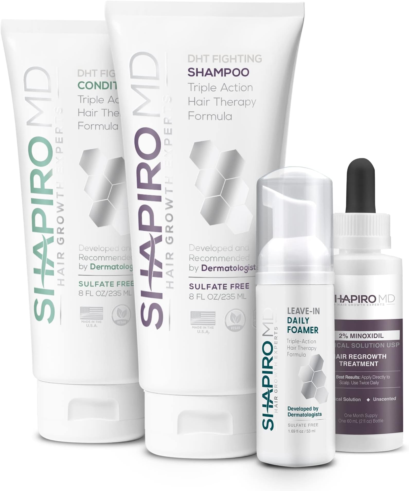 Amazon.com : Shapiro MD Hair Growth Experts Women's Regrowth Kit Plus ...