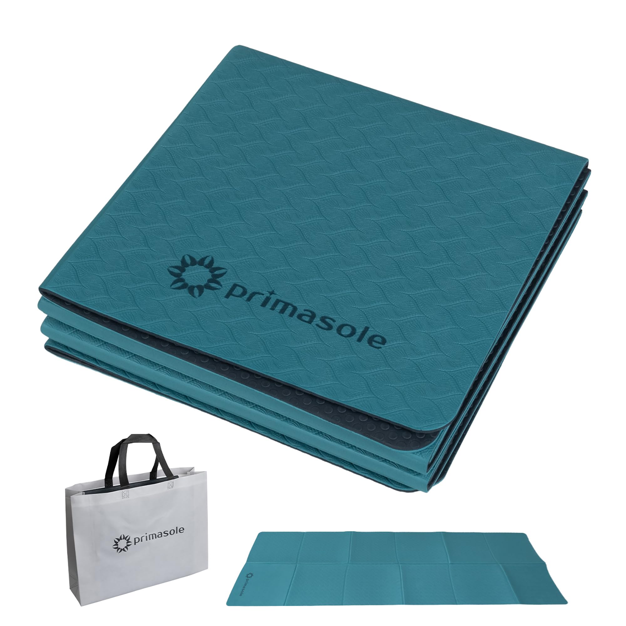 Snapklik.com : Primasole TPE Folding Yoga Mat Travel Double Side Non ...