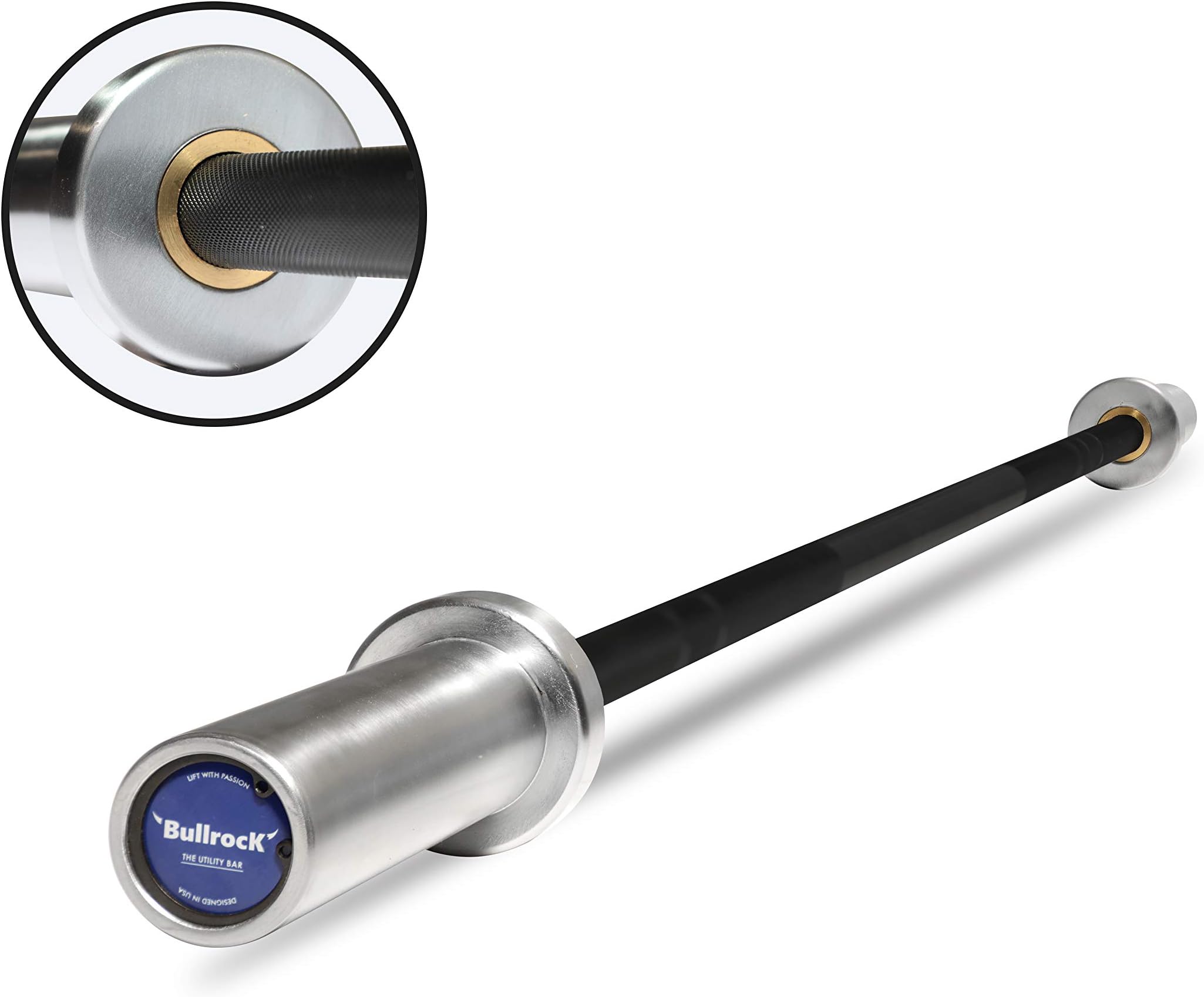 Buy BullrocK Olympic Utility Bar 4 feet EZ Curl Bar 10kg 28mm Grip ...