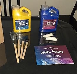 Amazon.com: JHKL RESIN Epoxy Resin 1 Gallon Epoxy Resin Kit Casting ...