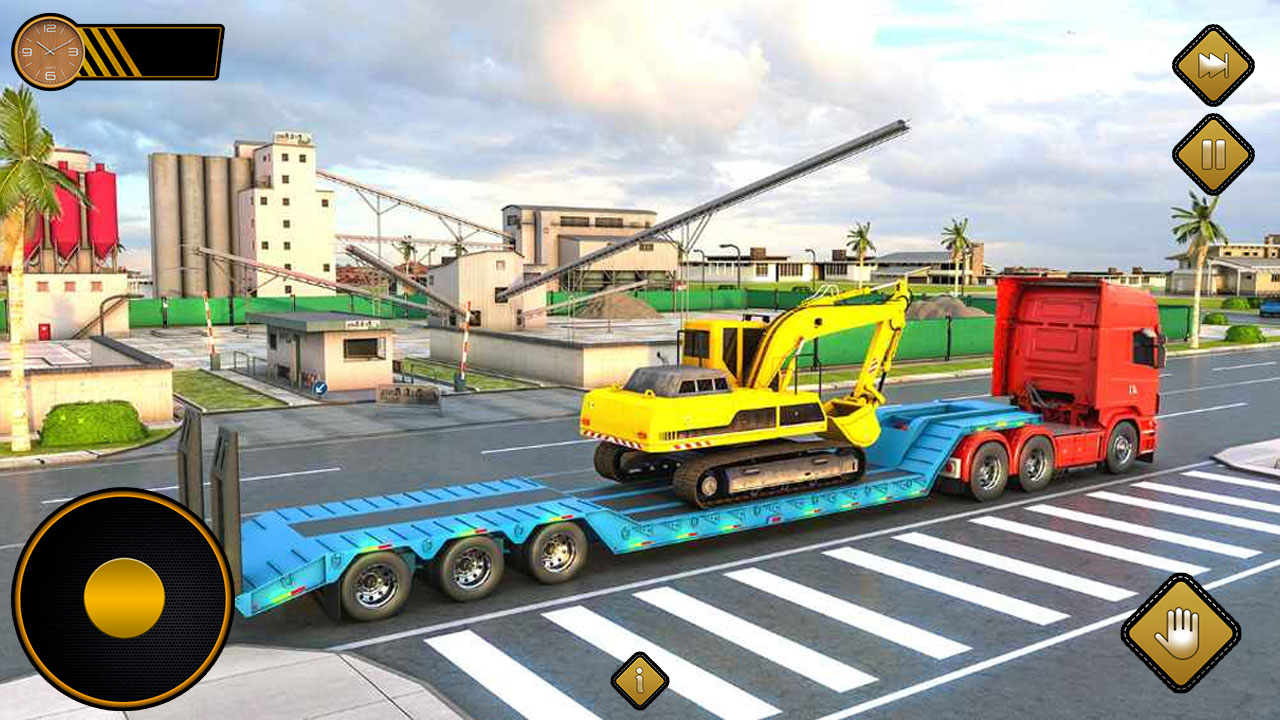 Construction Truck Driver City Building Excavator Simulator- Crane ...