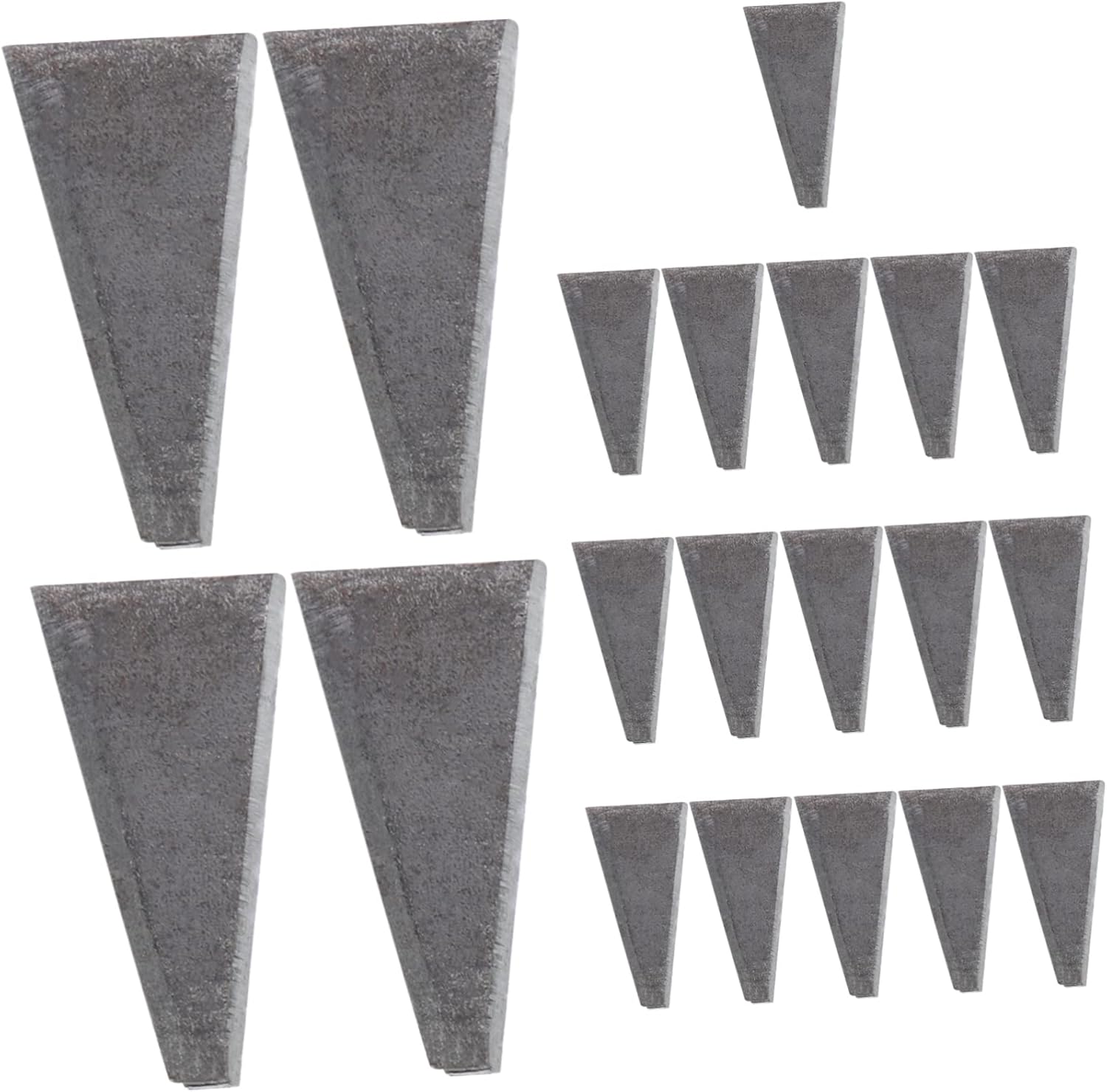 DOITOOL 20pcs Triangle Wedge Handle Wedges Corrugated Steel Wedges ...