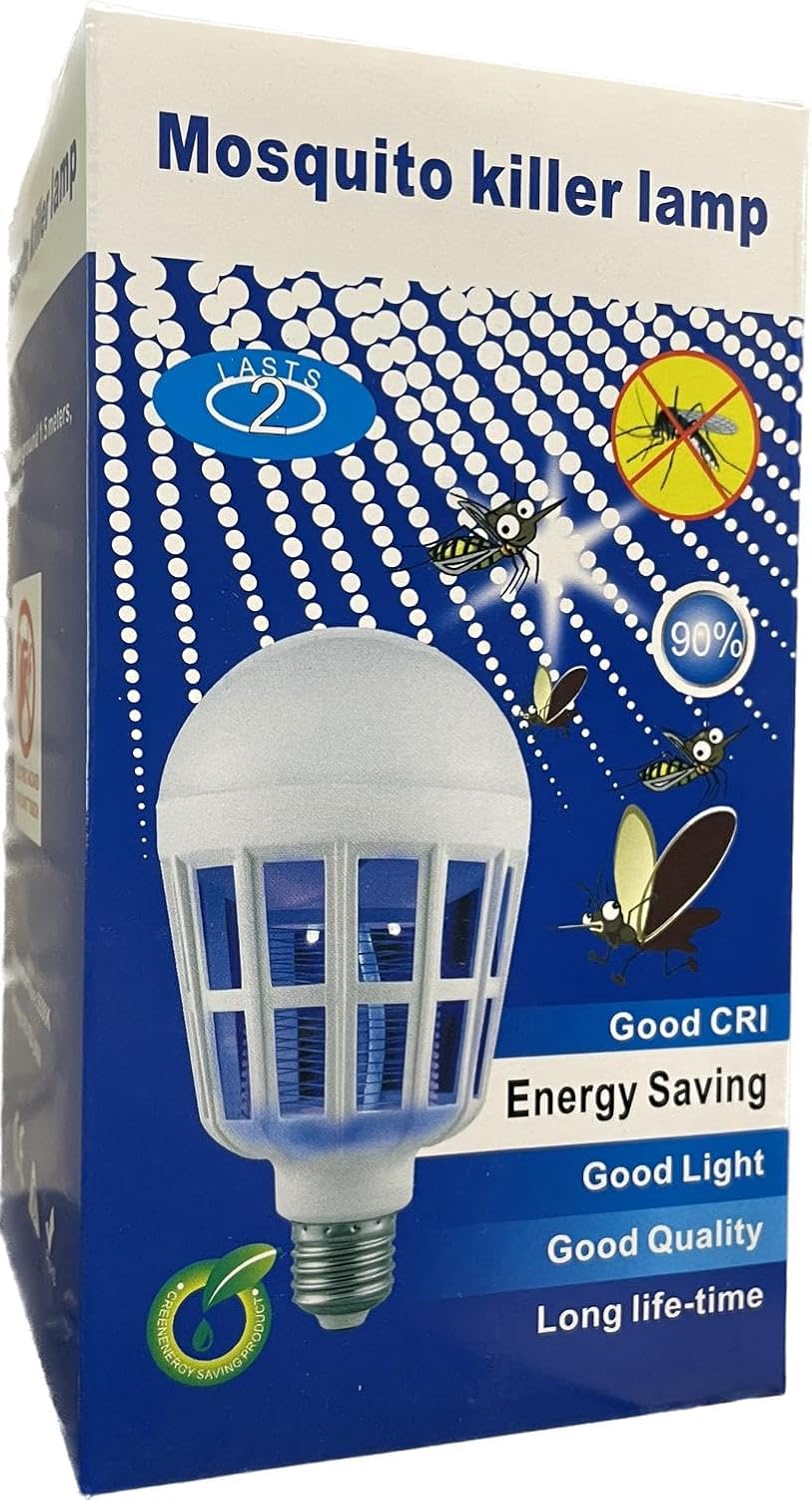 Amazon.com : TEASÄNE Mosquito Bug Zapper Light Bulb, 2 in 1 Mosquito ...