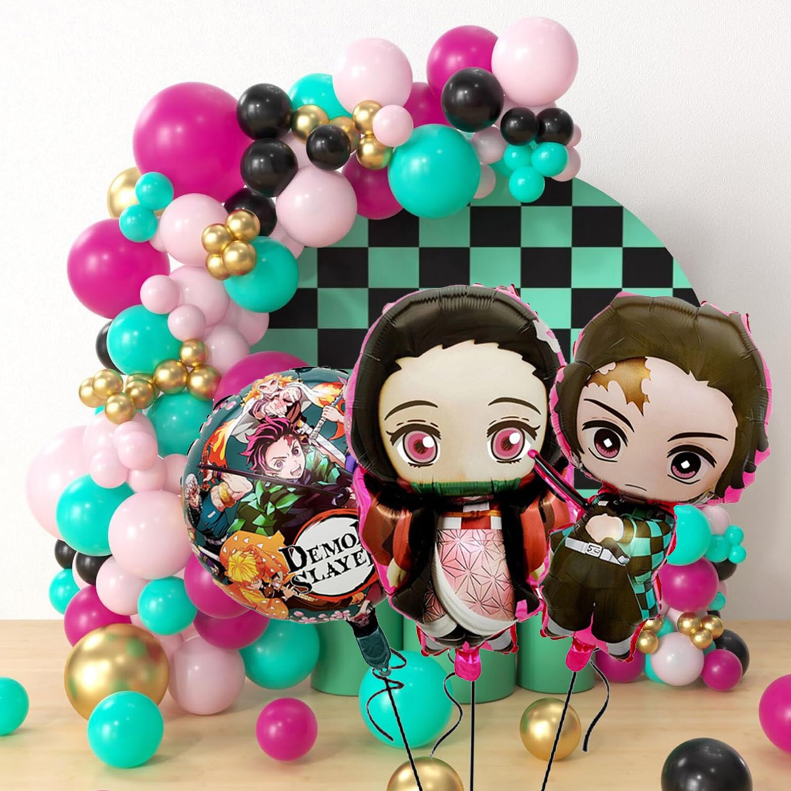 Amazon.com: 123PCS Cute Anime Decorations Balloons, Anime Birthday ...