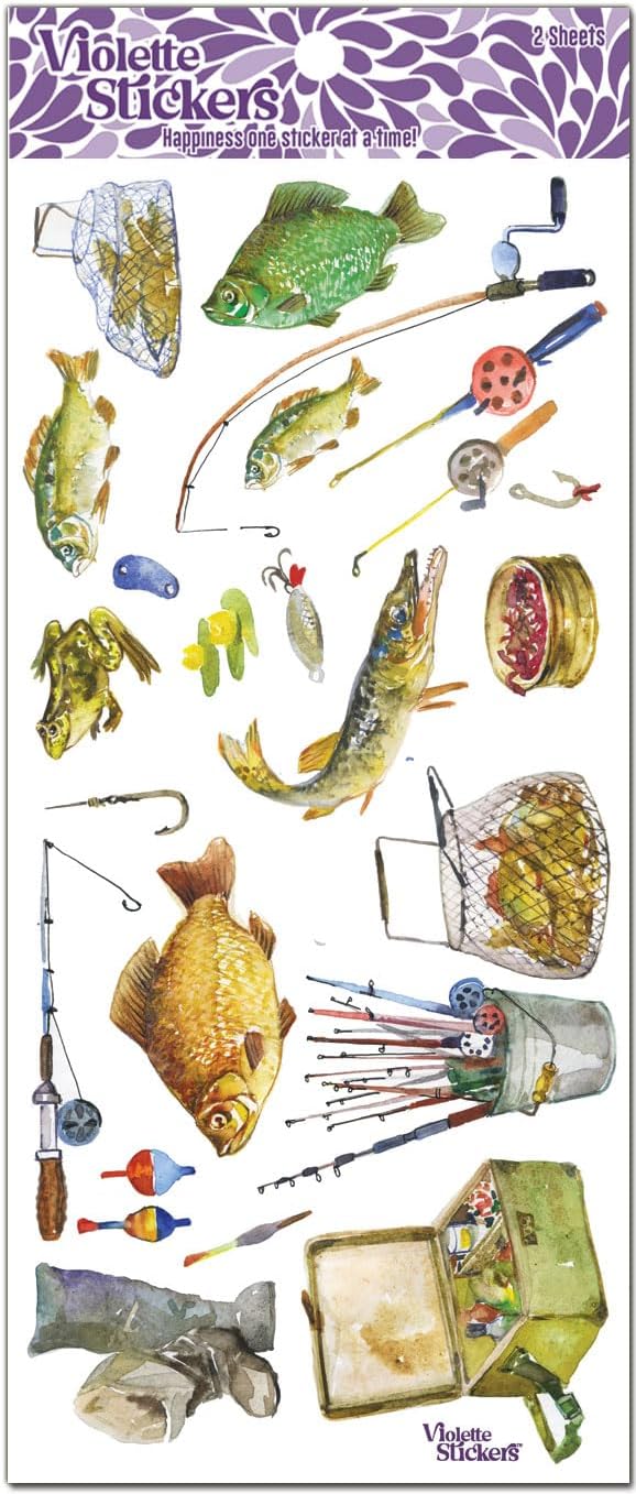 Amazon.com: Violette Stickers Fishing : Toys & Games