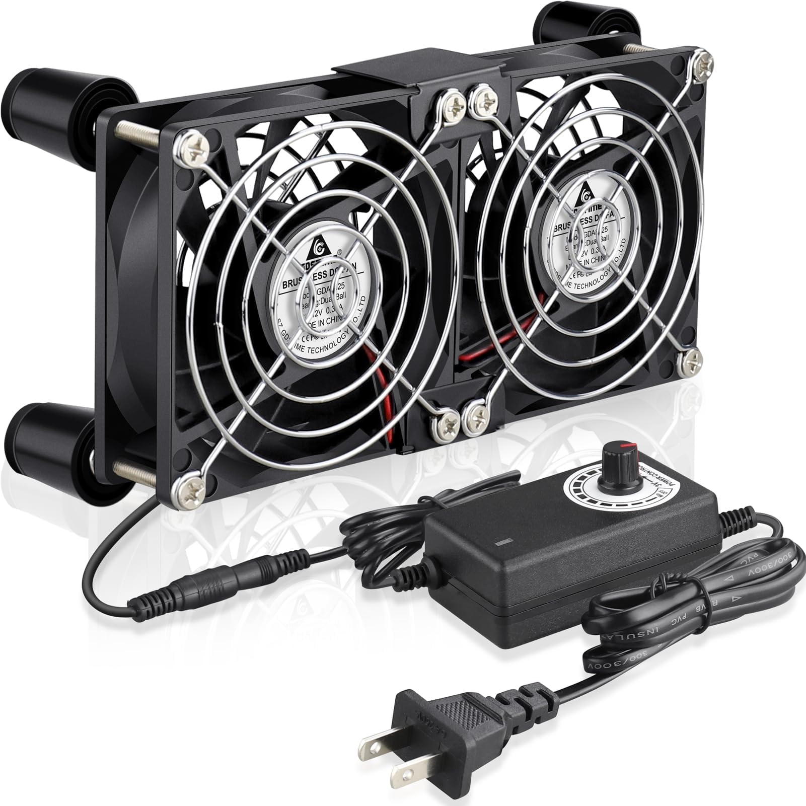 Amazon.com: GDSTIME Big Airflow Dual 120mm Fans, 2x120mm 240mm Computer ...