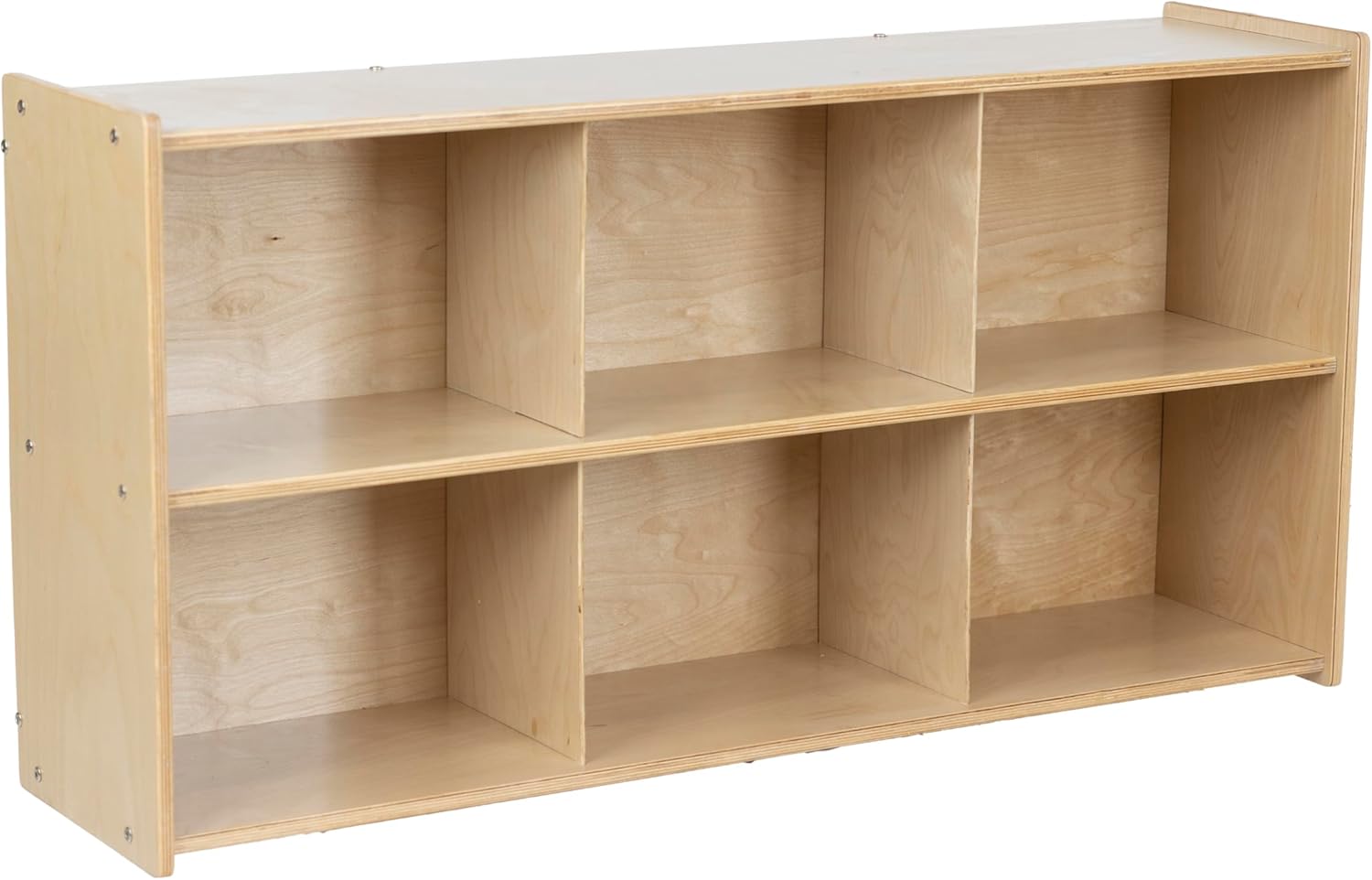 Amazon.com: RRI Goods Birch Plywood Bookcase, 2-Tier Open Shelves, 6 ...