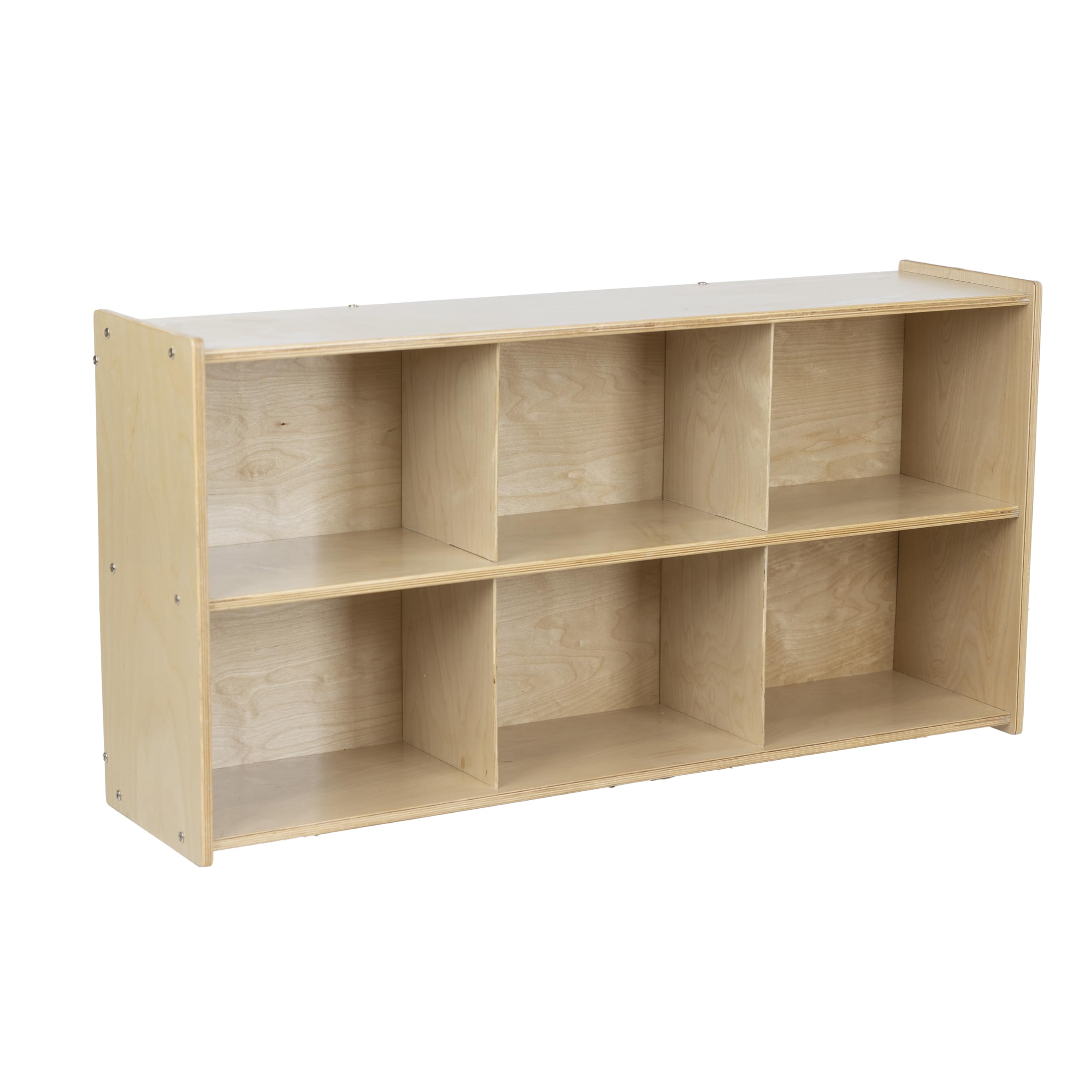 Amazon.com: RRI Goods Birch Plywood Bookcase, 2-Tier Open Shelves, 6 ...