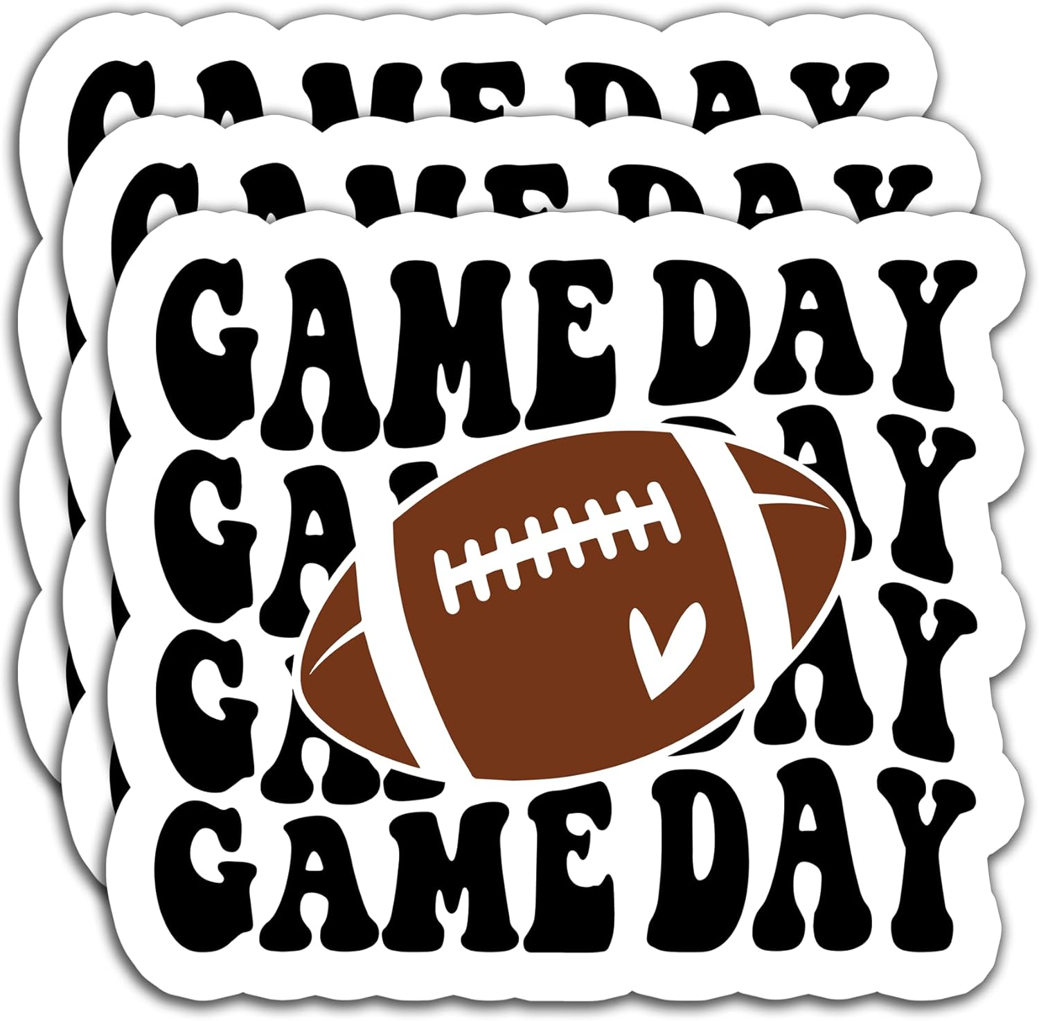 Amazon.com: (3PCS) Game Day Sticker Funny Football Stickers Decals for ...