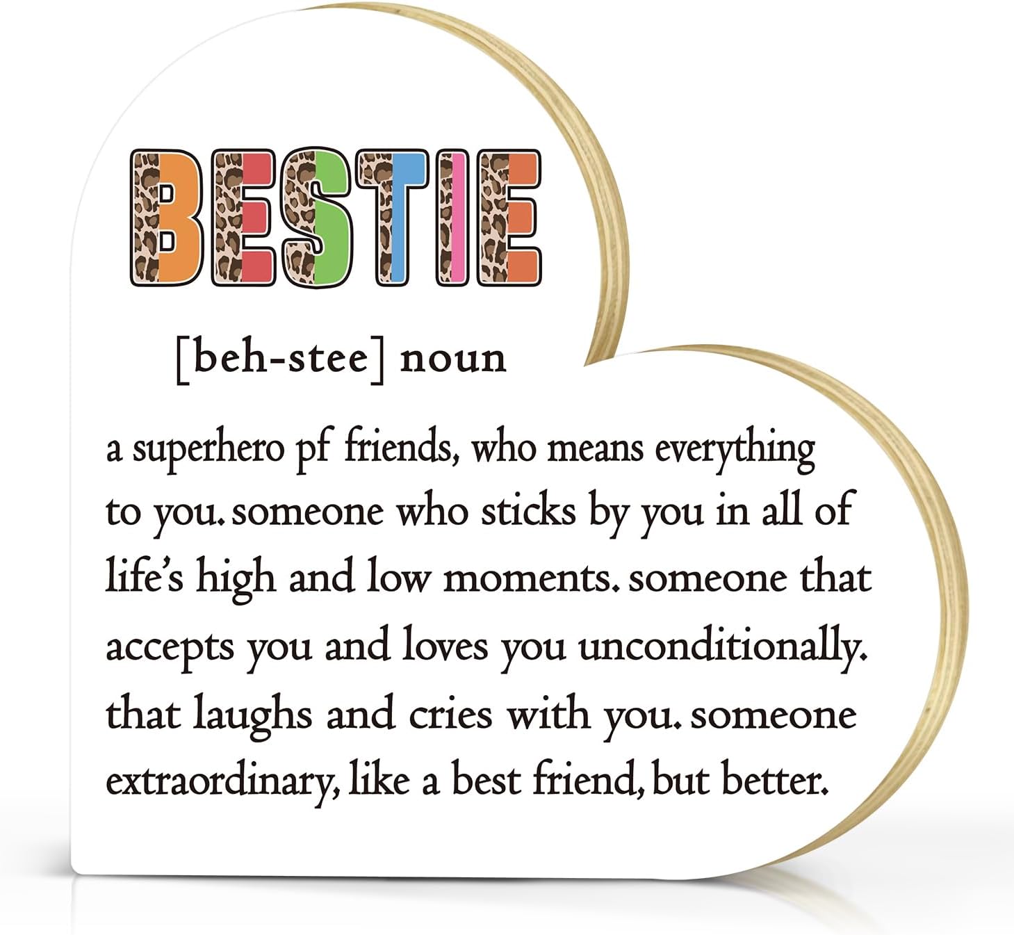 Amazon.com: rizotus Bestie Gifts for Women, Besties Gifts Heart ...