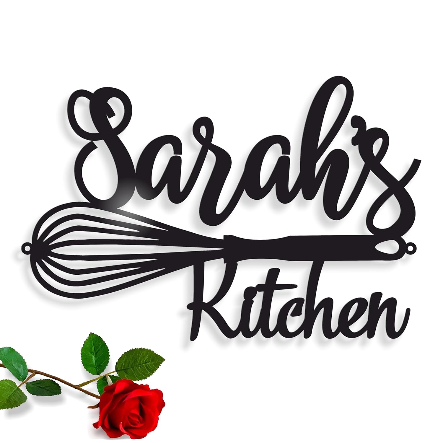Amazon.com: Custom Metal Kitchen Sign - Personalized Name Sign for ...
