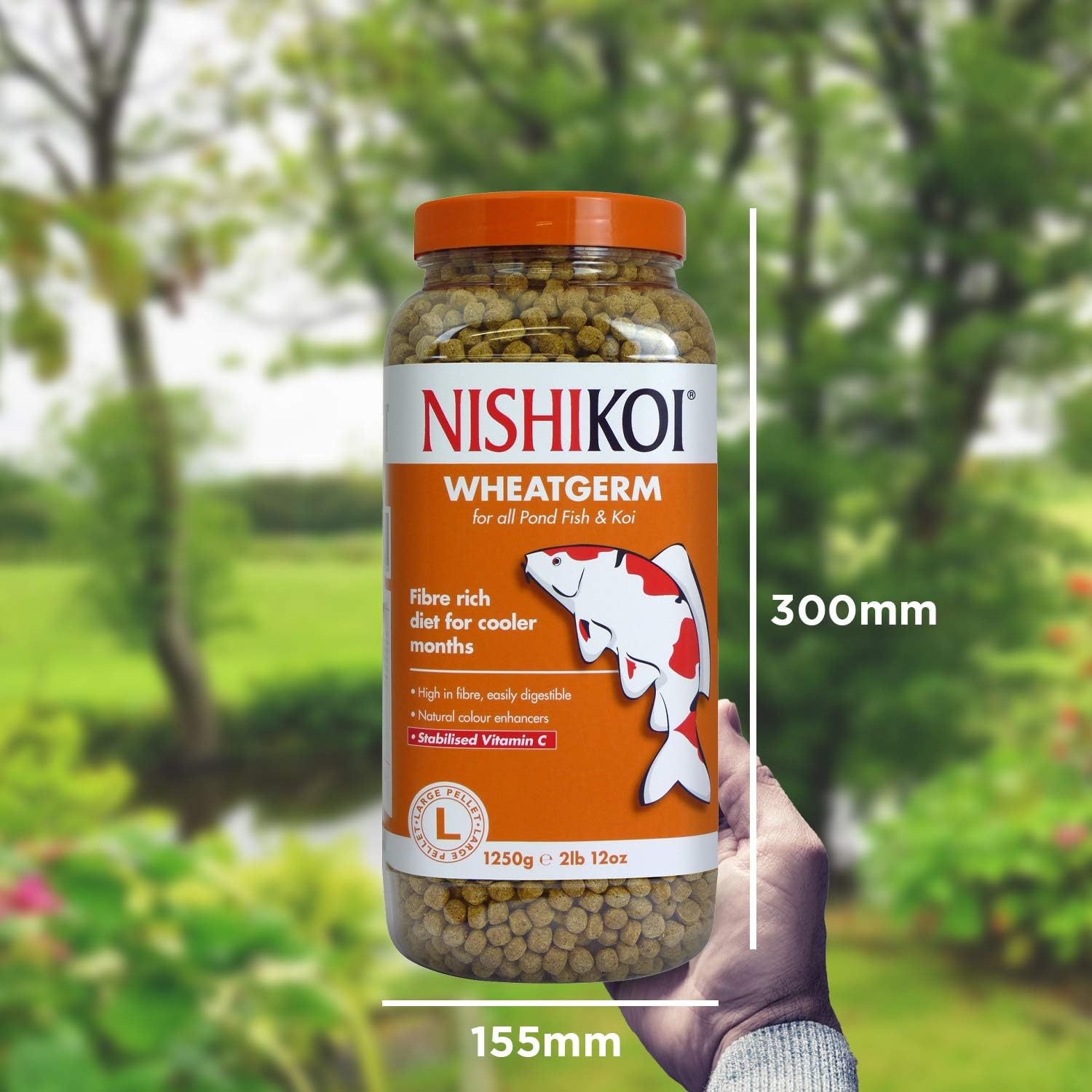 Nishikoi Wheatgerm Complete Food for Koi and Pond Fish – Large Pellets ...