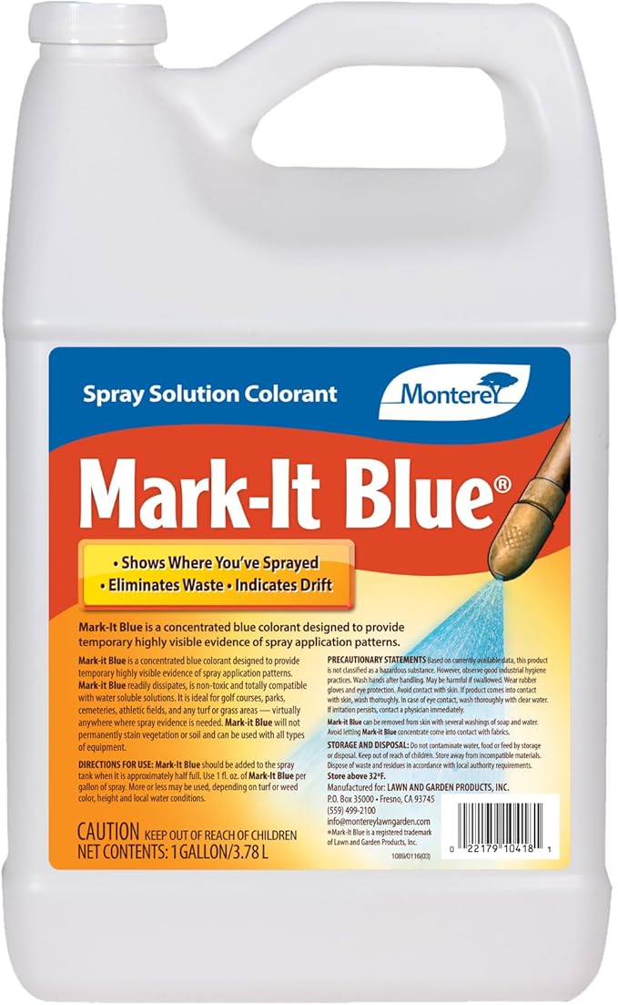 Amazon.com : Monterey Mark-It Blue Spray Solution Colorant Chemical ...