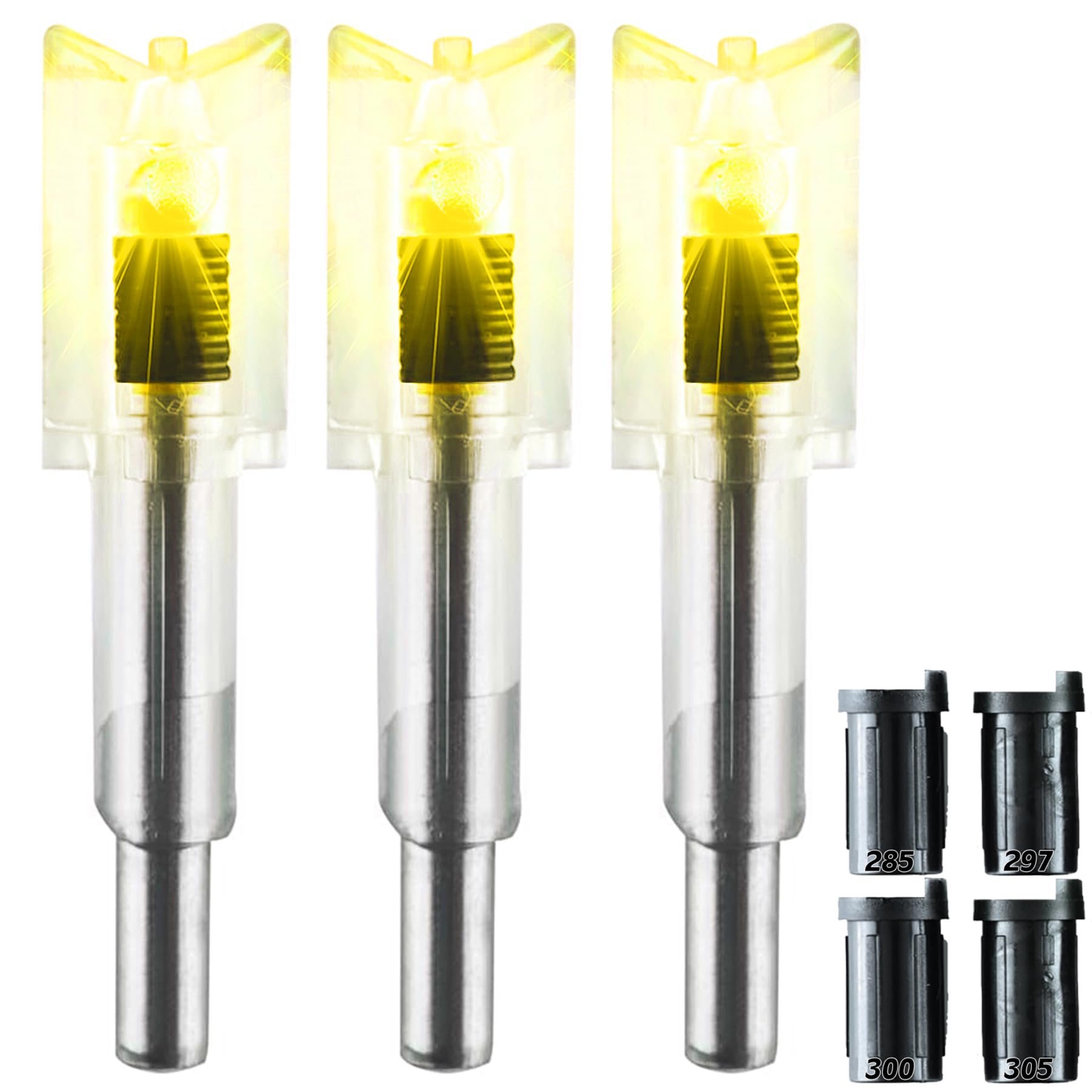 Snapklik.com : KEAUP 6/3 Pack Lighted Nocks For Crossbow Bolts