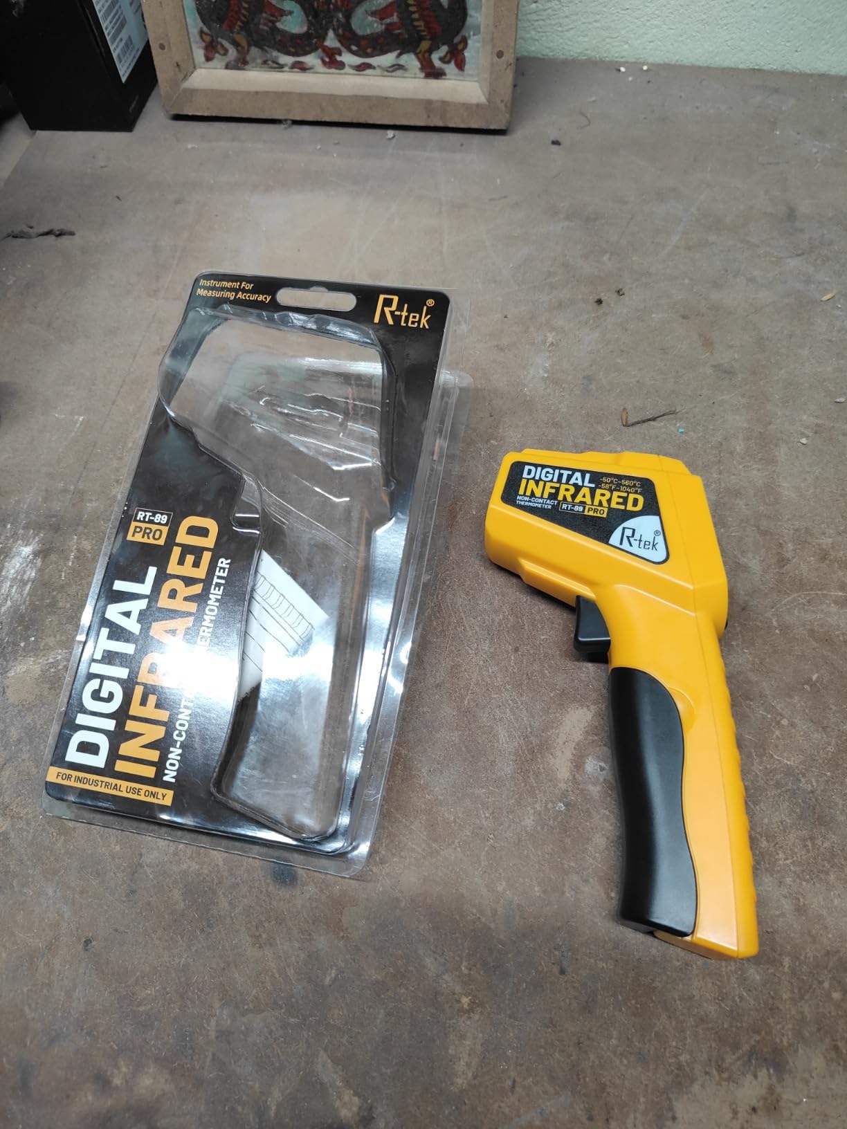 R-TEK Digital Laser Infrared Thermometer Non-Contact Digital ...