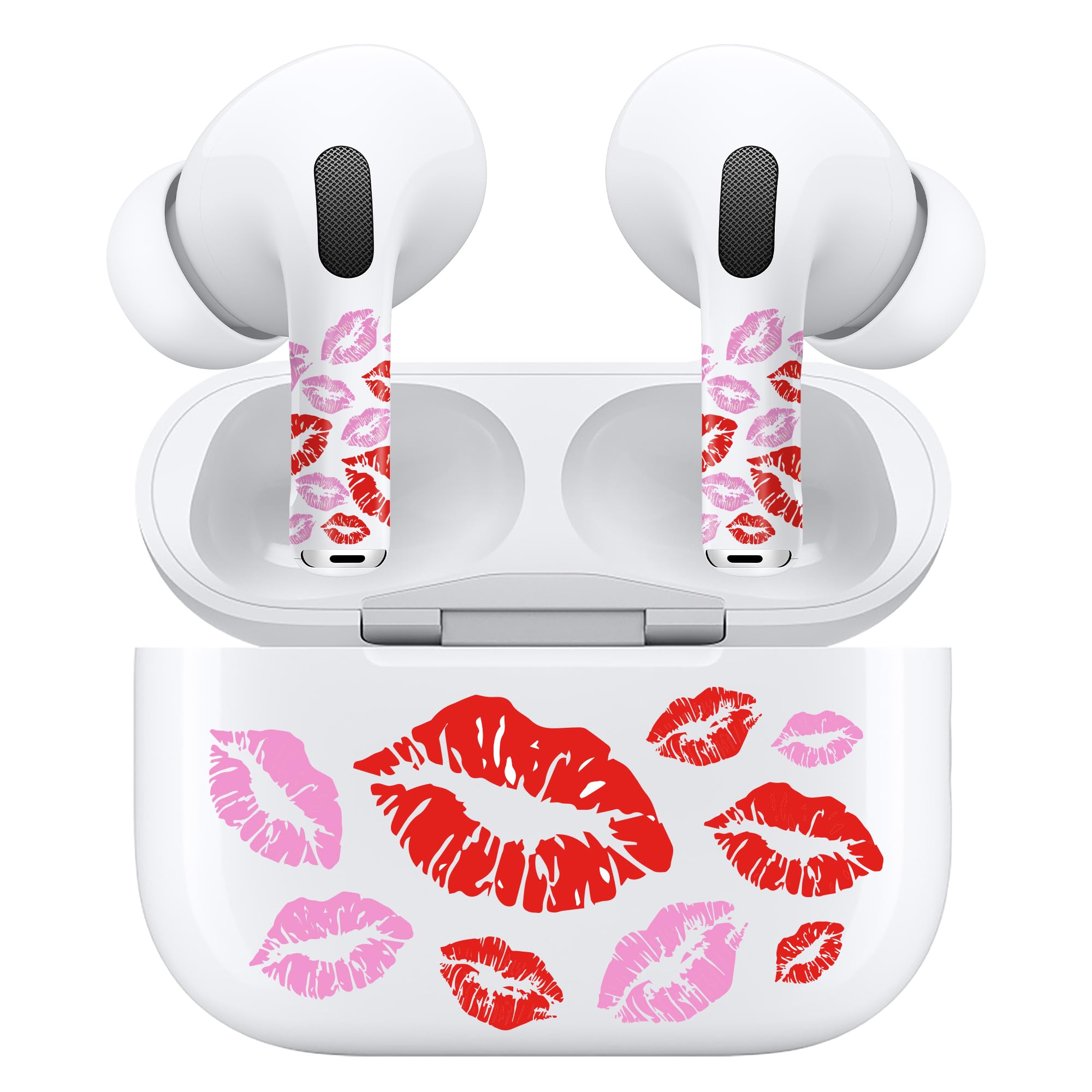 Amazon.com: ROCKMAX Pink Lips Sticker for AirPods Pro 2nd Generation ...