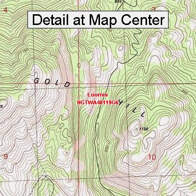 Amazon.com : USGS Topographic Quadrangle Map - Loomis, Washington ...