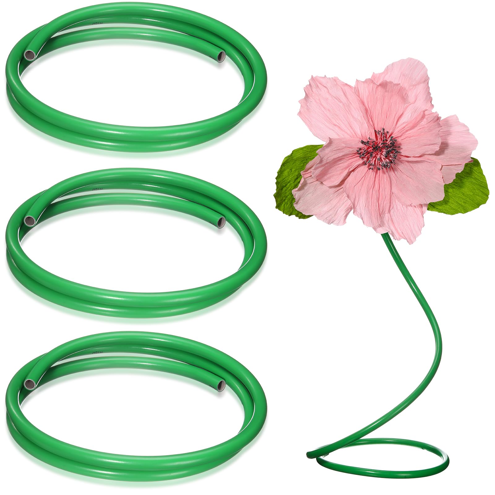 Amazon.com: Tioncy 3 Pcs 78.7 Inch Long Freely Shaped Flower Stems ...