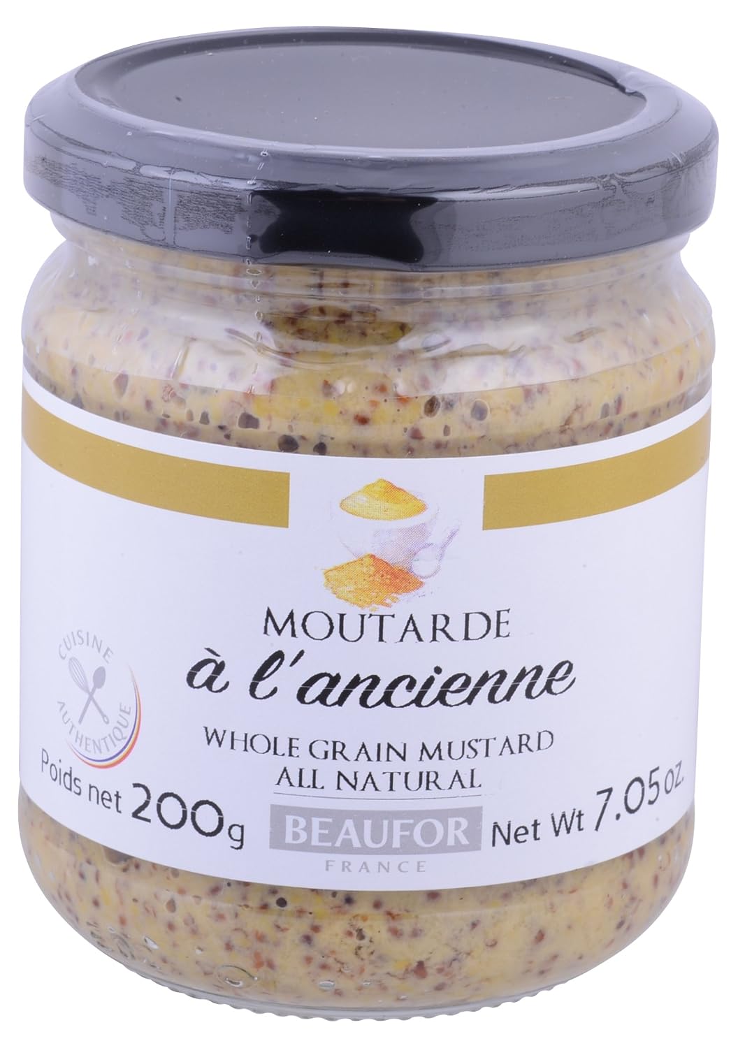 Amazon.com : Beaufor, Mustard Whole Grain Jar, 7.5 Ounce : Dijon ...