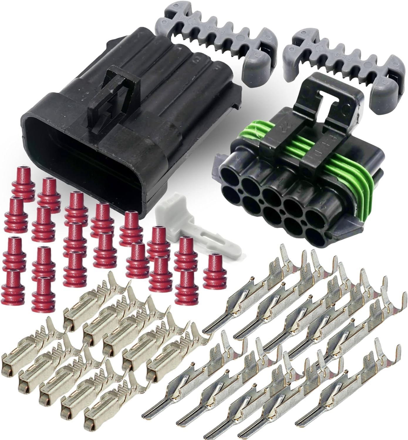 Amazon.com: ELITE.CITI 2-Pin Metri-Pack 43amp Seal 480 Series 2 ...