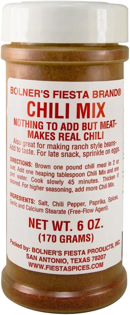 Amazon.com : Bolner's Fiesta San Antonio Style Quick Chili Mix, 5 ...