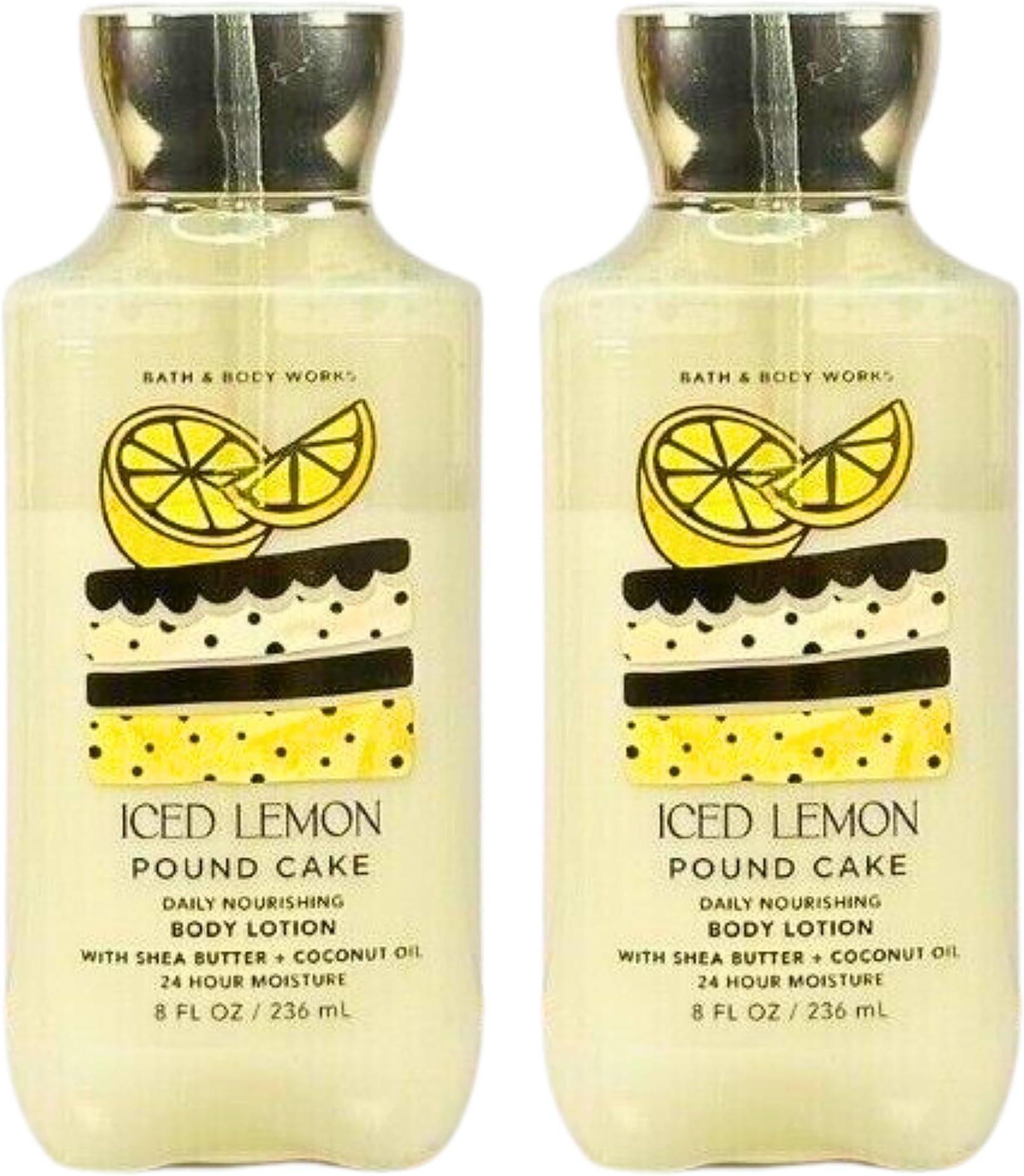 Amazon.com : Bath & Body Works Body Lotion Pack of 2, 8oz Each (Iced ...
