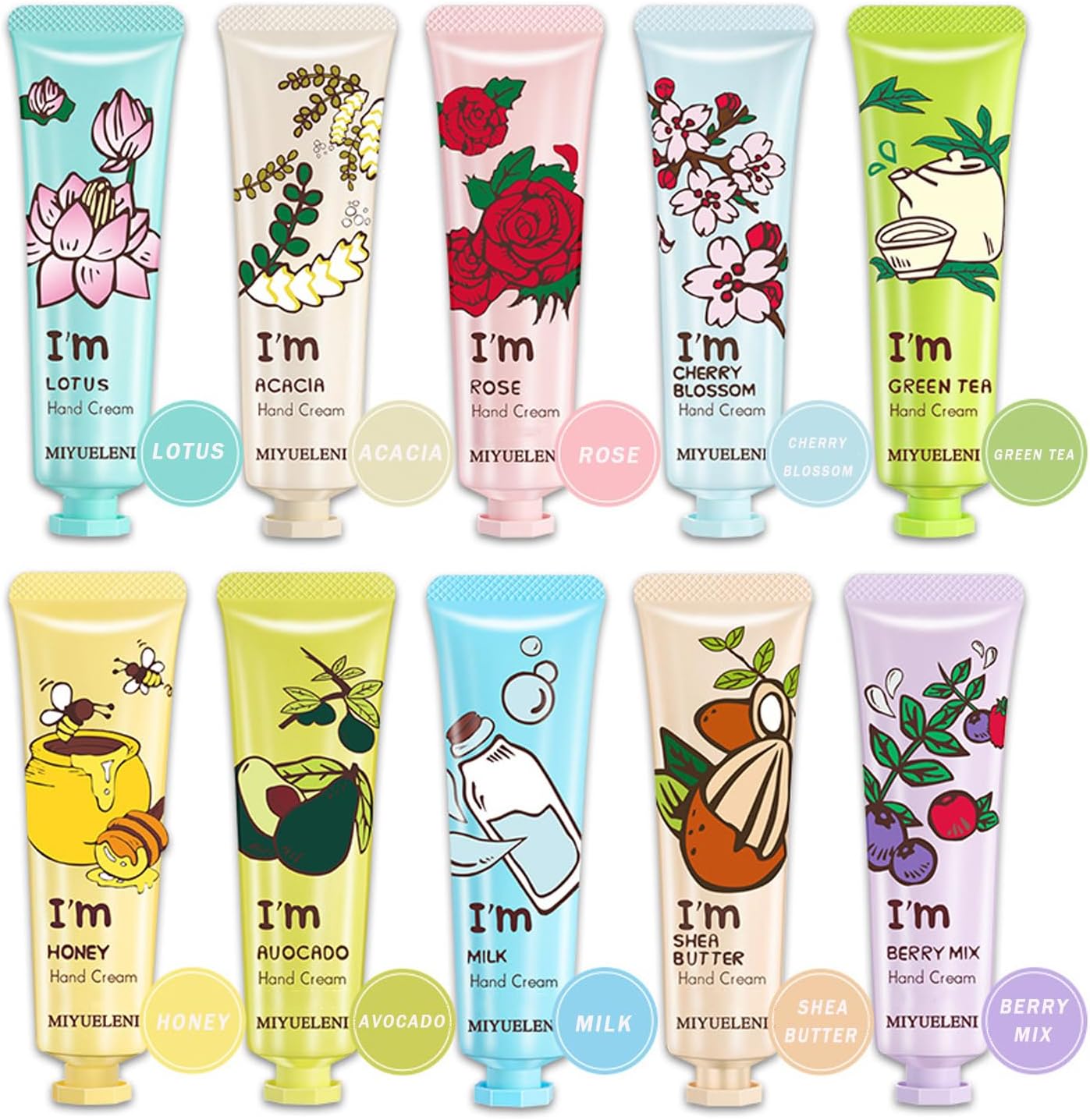 Amazon.com : firstfly 10 Pack Hand Cream Bulk,Gifts for Women,Mothers ...