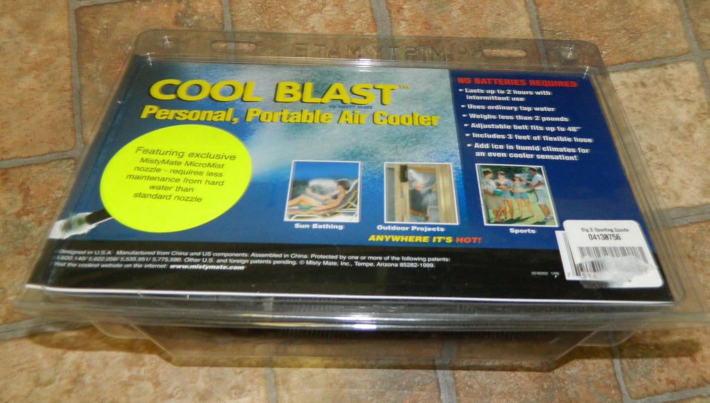 Amazon.com : COOL BLAST by Misty Mate - Personal, Portable AIR COOLER ...
