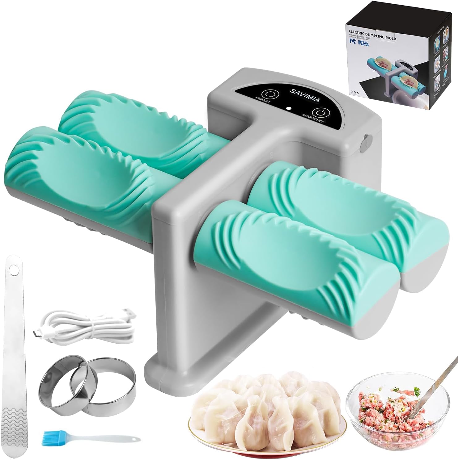 Amazon.com: Electric Dumpling Maker Machine,Automatic Rapid Dumpling ...