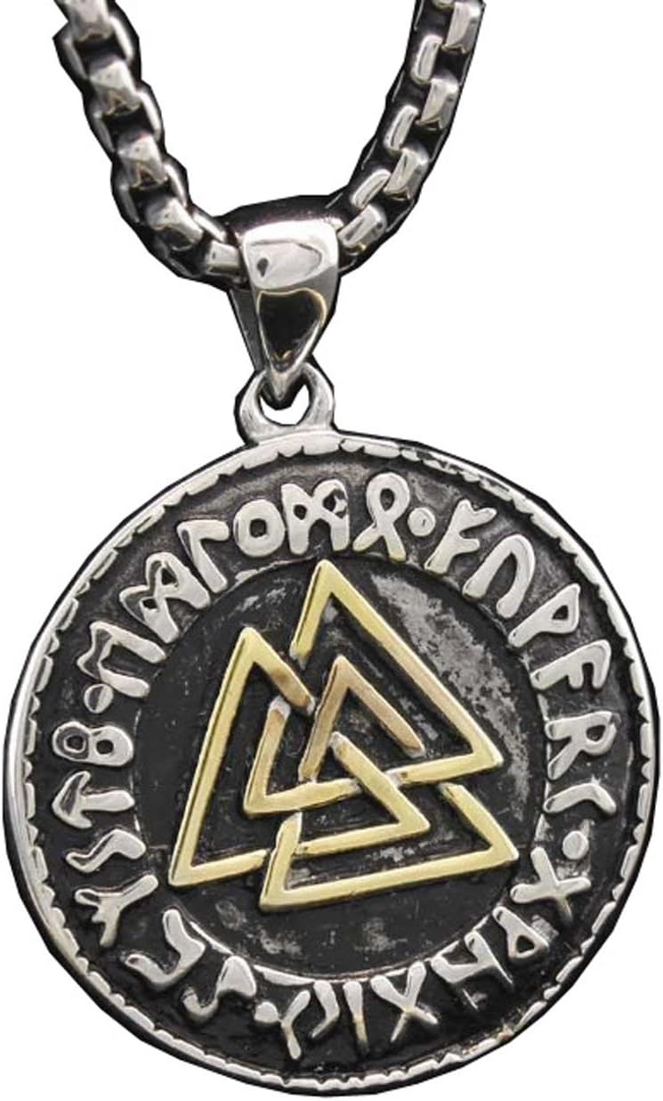 vogueteen Mens Valknut Warrior's Knot Valkyrie Viking Rune Runic ...