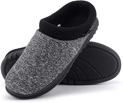 Amazon.com | K KomForme Slippers for Men, Cotton Memory Foam Slip on ...