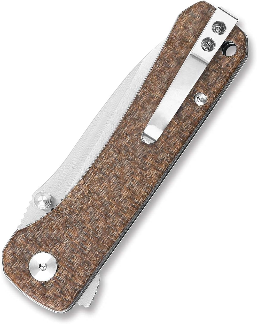 QSP Hawk – Cuchillo de bolsillo, hoja Sandvik 14C28N, mango Micarta ...