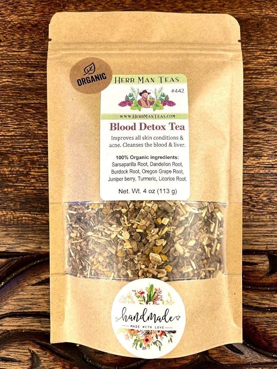Amazon.com : BLOOD DETOX TEA - cleanses the blood, supports liver ...