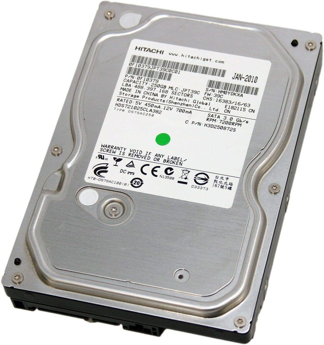 Amazon.com: MFTDX Dell Hitachi Deskstar 7K1000.C HDS721025CLA382 250GB ...