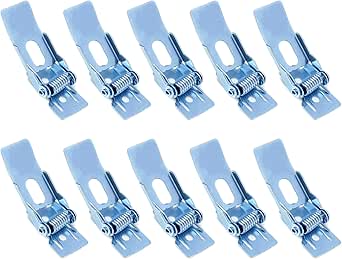 Wealrit 10 pcs Embedded Spring Grip Clips,Metal Lighting Clips,Recessed ...