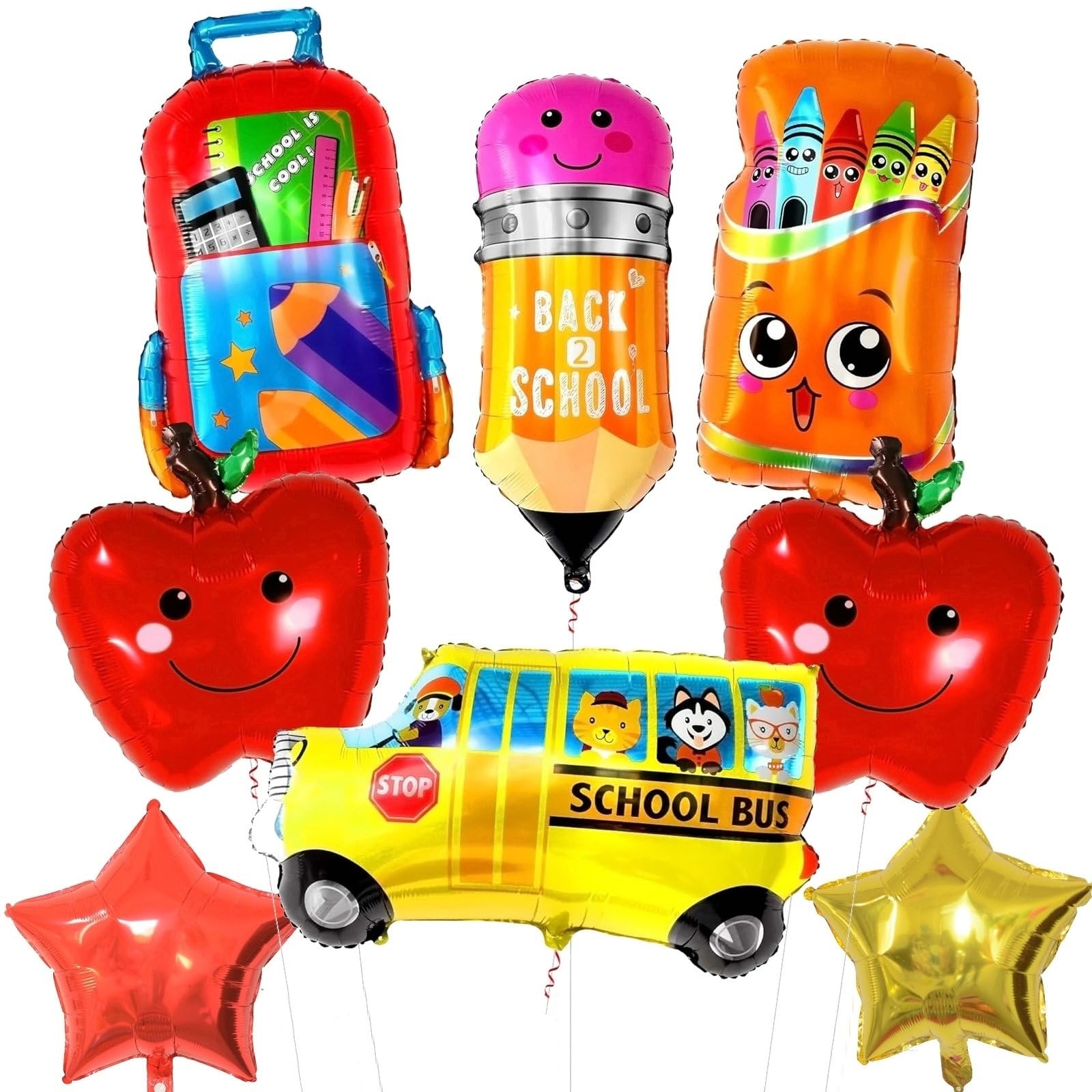 School Themed Balloons 10Pcs Back To School Balloons Decorations ...