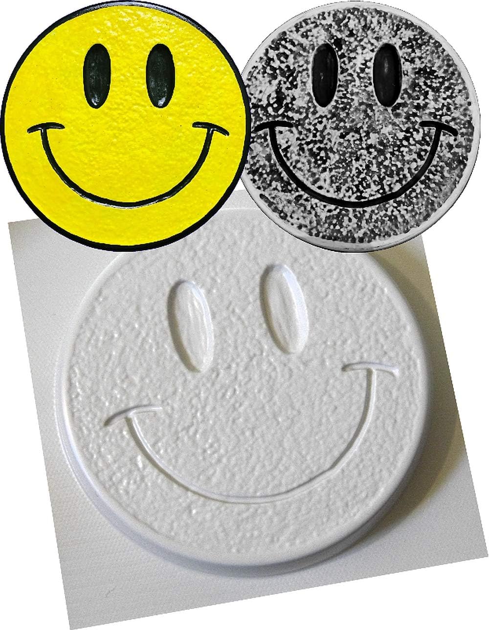 Smiley Face Make Concrete Garden Stones or plaques with This Reusable ...