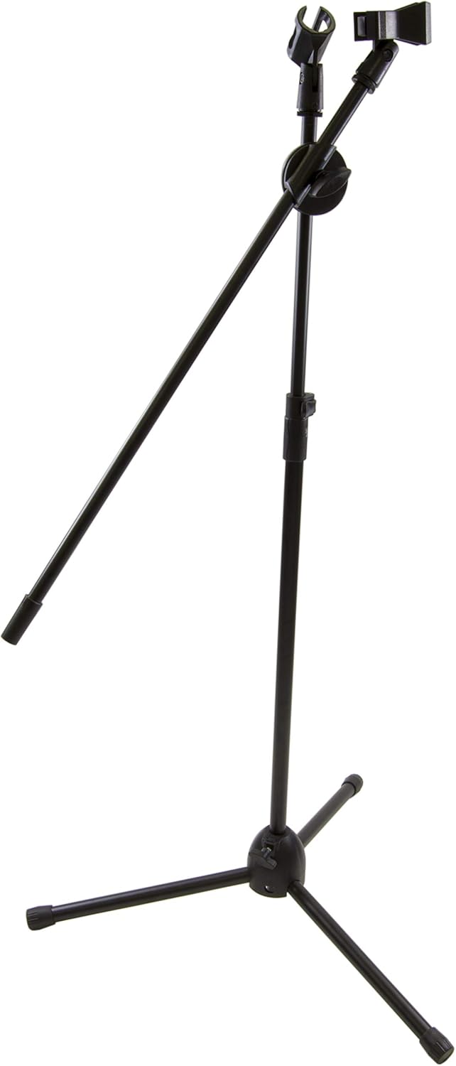 Amazon.com: EDMBG Double Microphone Stand Boom MIC ARM Adjustable Over ...