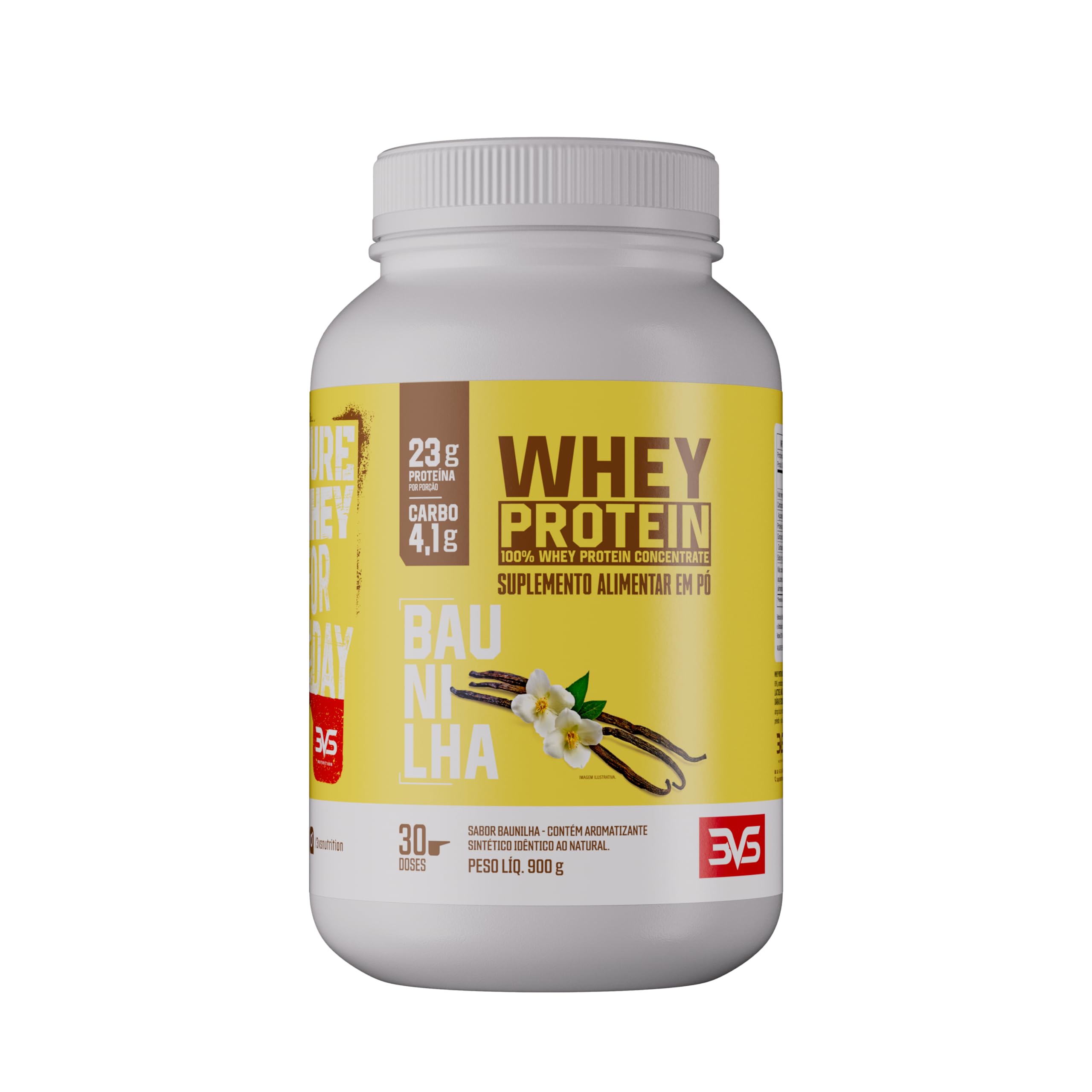 3VS Nutrition Whey 100% Concentrado 900g Sabor Baunilha | Amazon.com.br