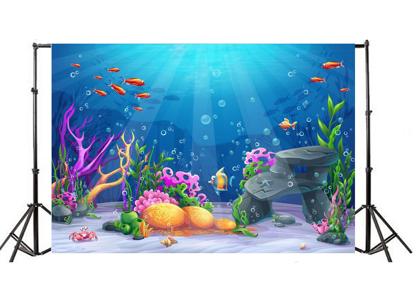 Bluey Back Drop 7x5ft Underwater World Backdrop - Ocean Theme ...