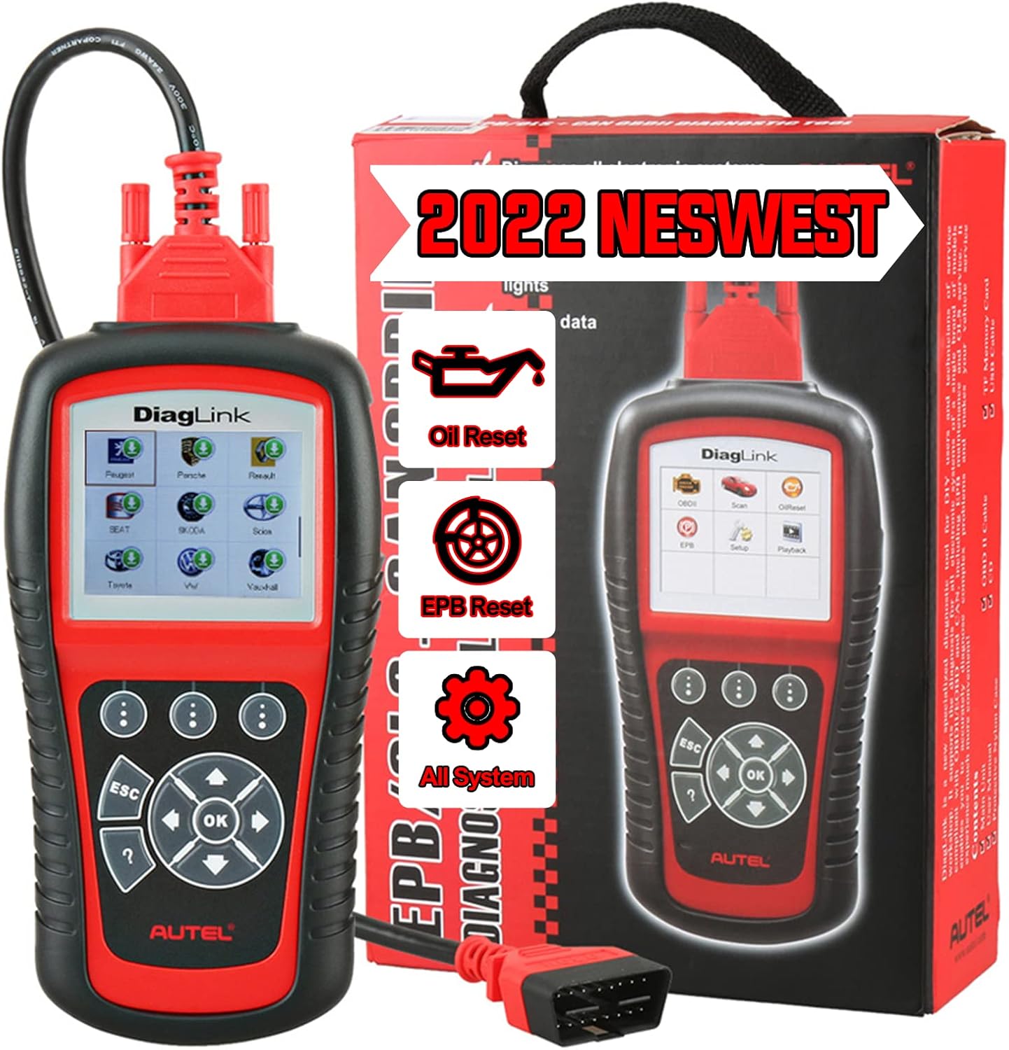 Autel OBDII OBD2 Code Reader Diaglink (DIY Version of MD805) All ...