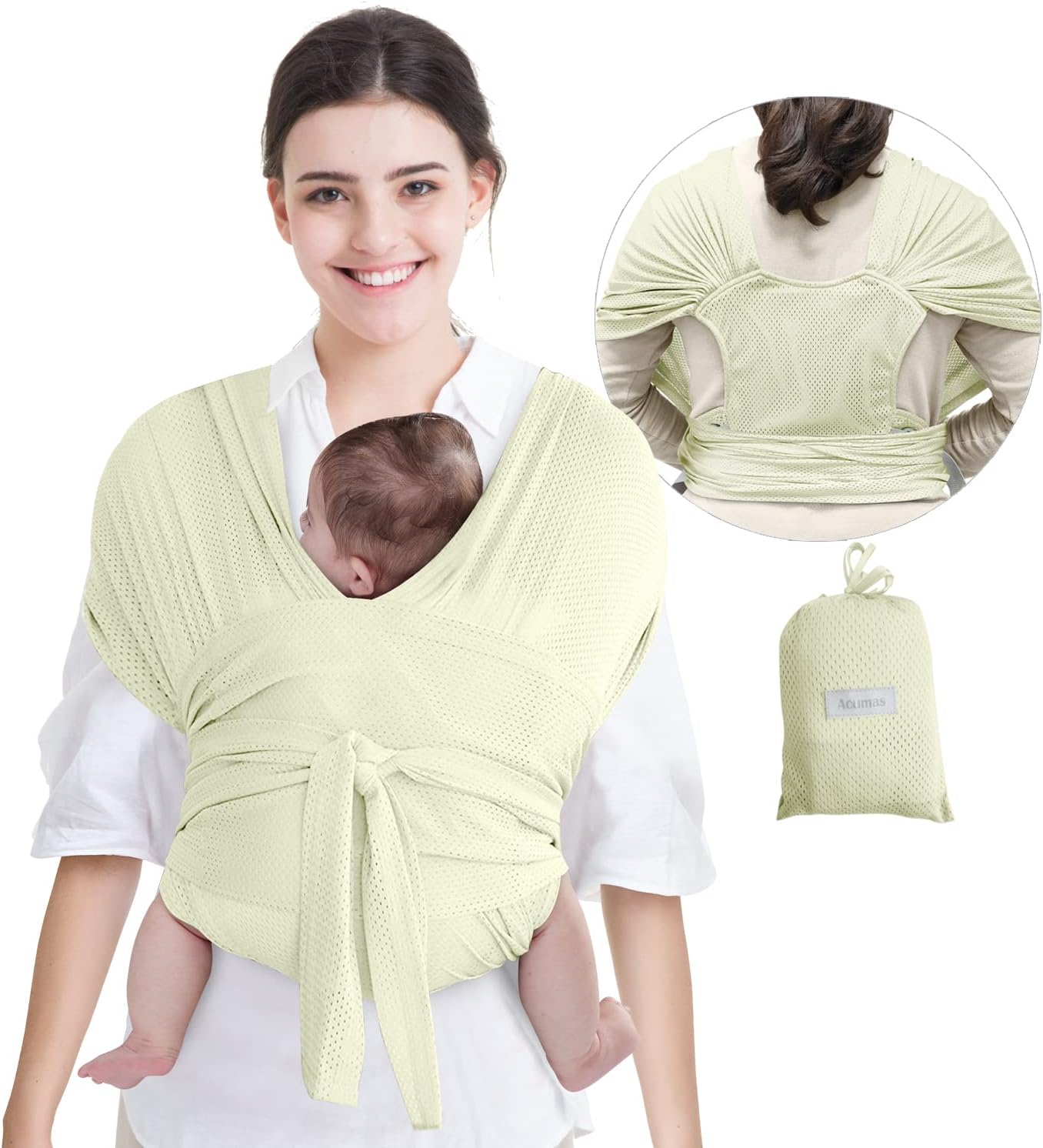 Amazon.com : Baby Wrap Carrier Slings, Adjustable Baby Carrier Newborn ...