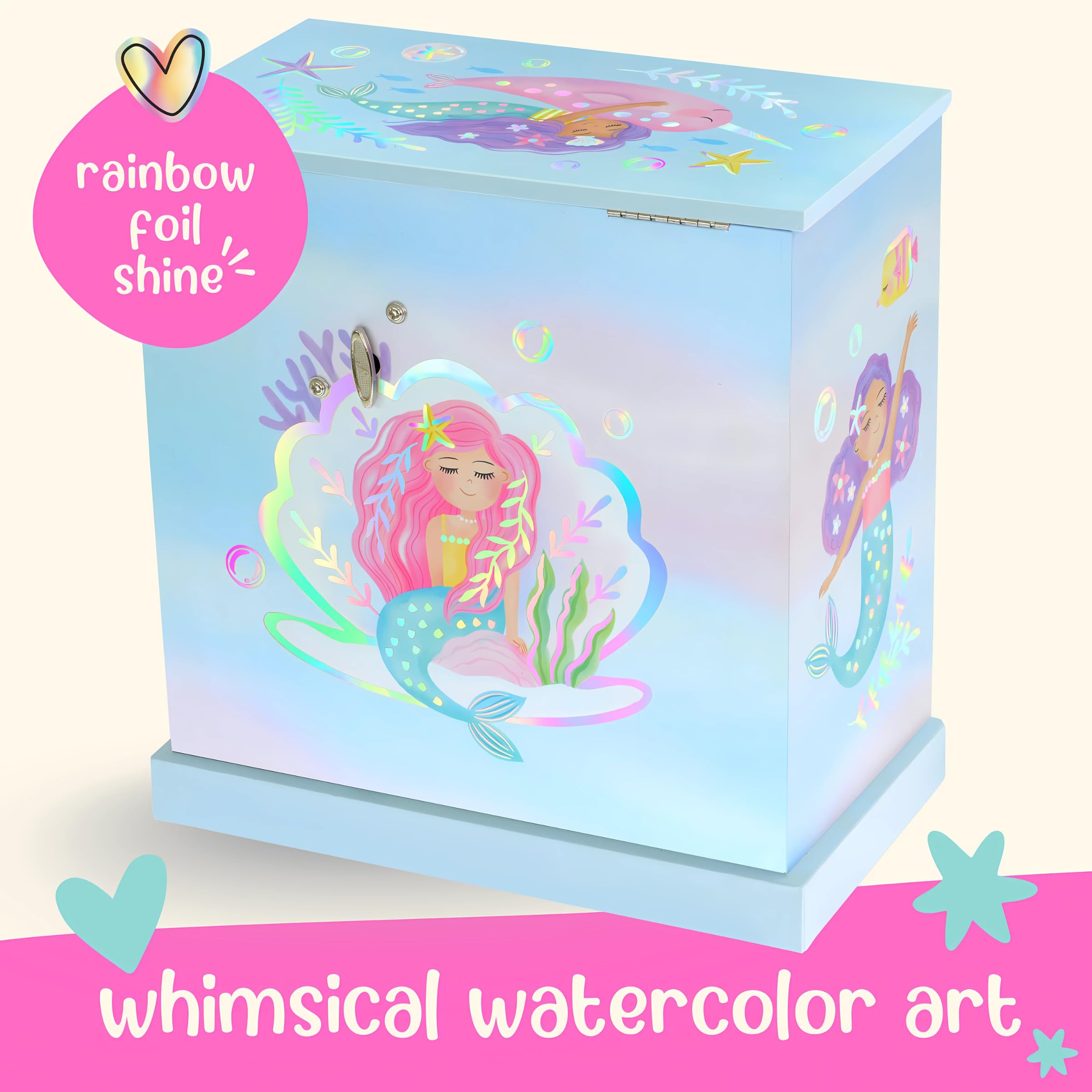 Snapklik.com : Giggle & Honey Mermaid Musical Jewelry Box For Girls ...